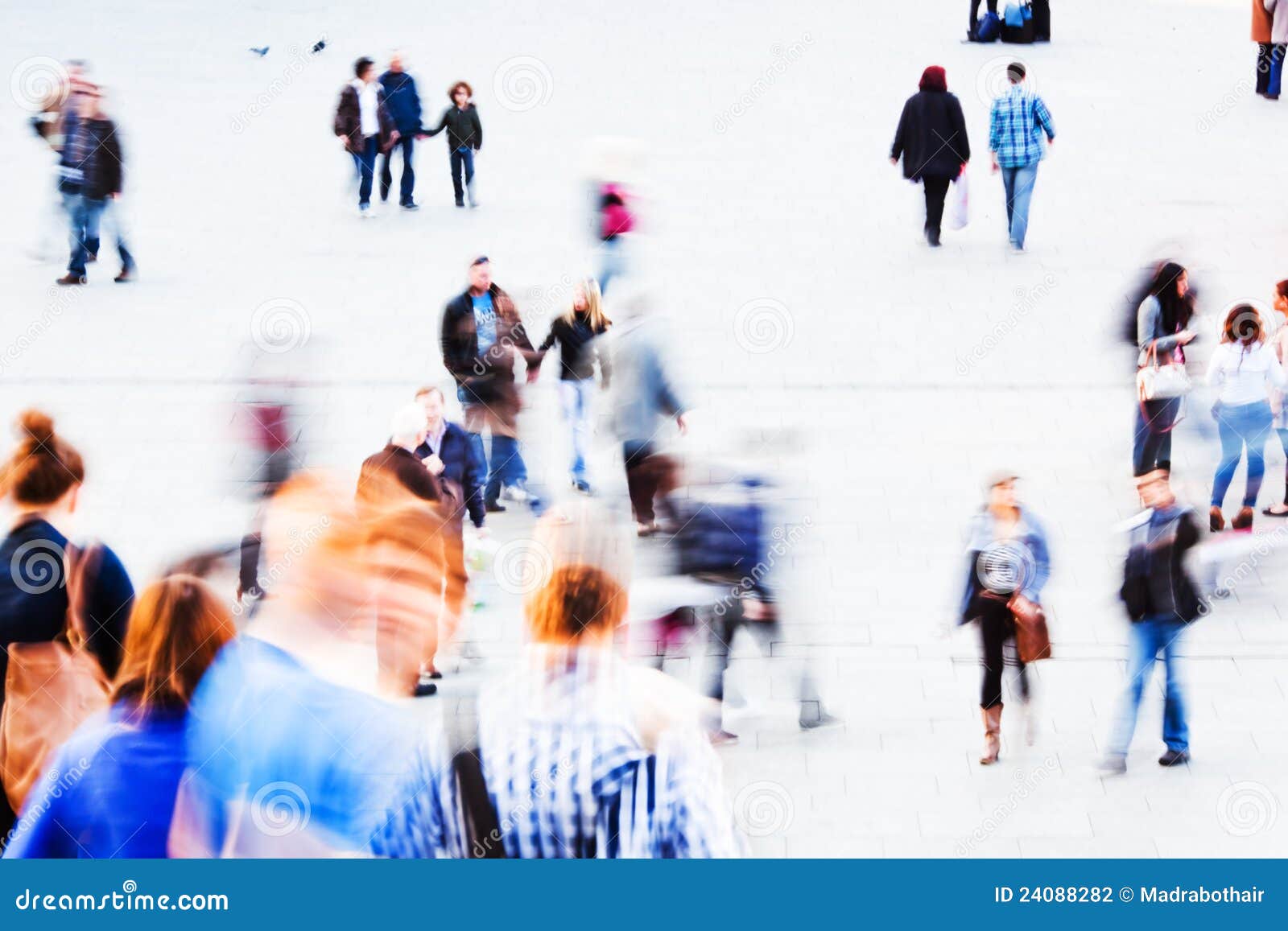 Unrecognizable People on a Public Square Stock Photo - Image of active ...