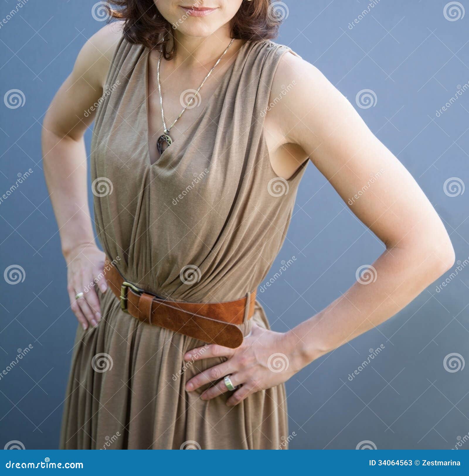 Unrecognizable Young Woman in Aggressive Posture Stock Image - Image of ...