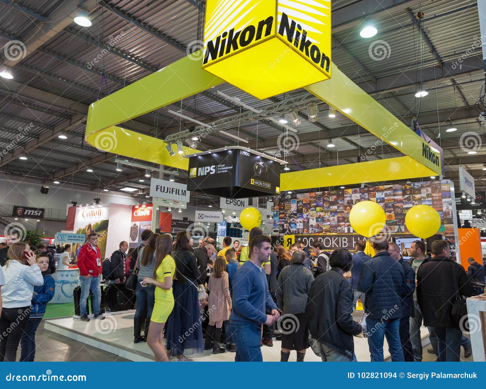 Nikon Booth during CEE 2017 in Kiev, Ukraine Editorial Stock Image ...