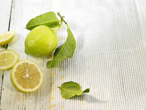 Unripe lemons stock image. Image of ingredient, lime - 23706901