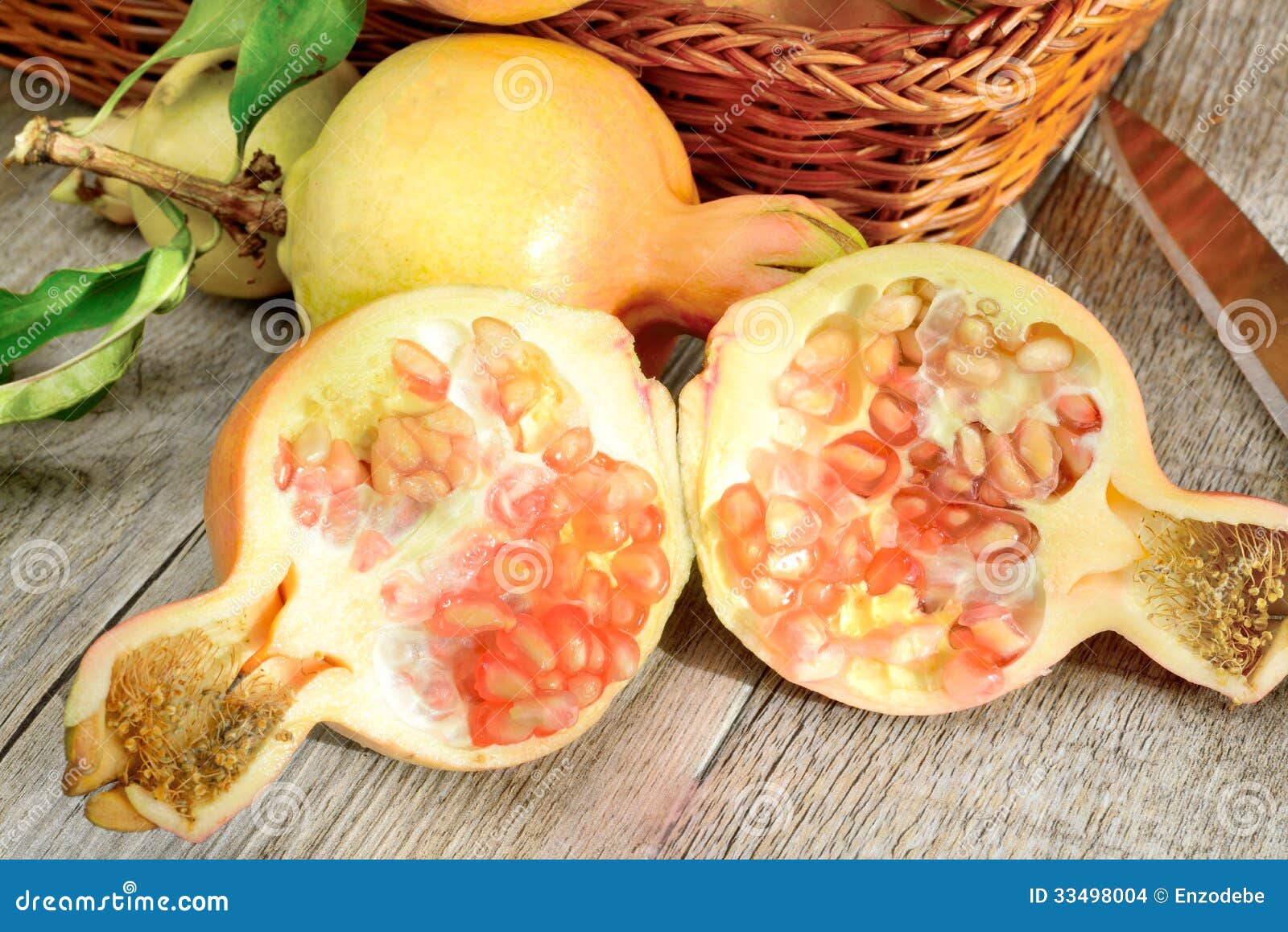 Unripe pomegranates stock photo. Image of food, juice - 33498004