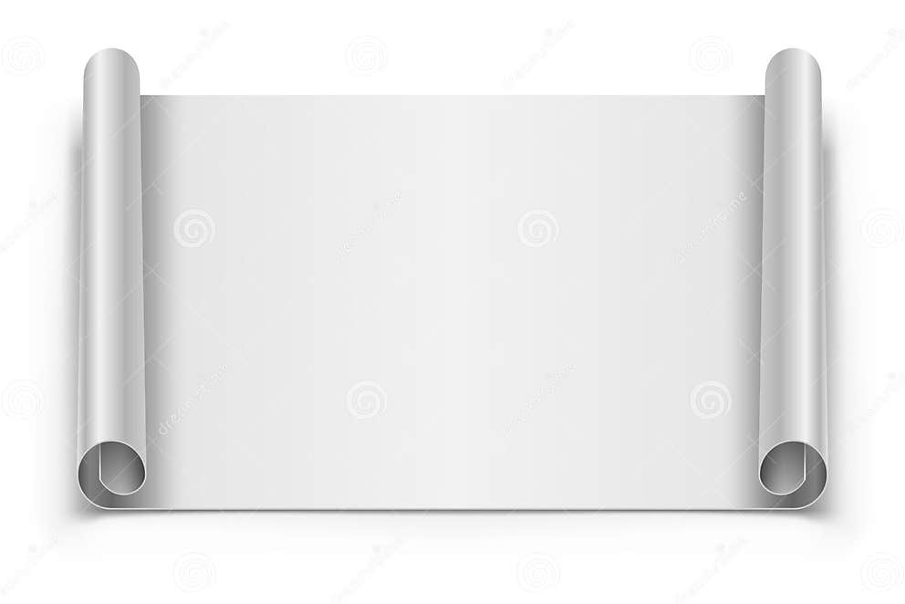 Unrolled Map Paper Sheet Template Stock Vector - Illustration of icon ...