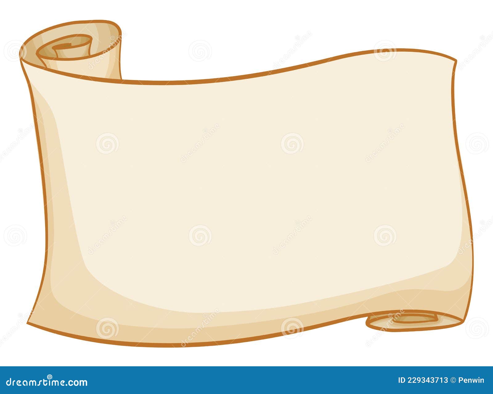 White Unrolled And Rolled Paper Diploma Scroll Cartoon Vector ...