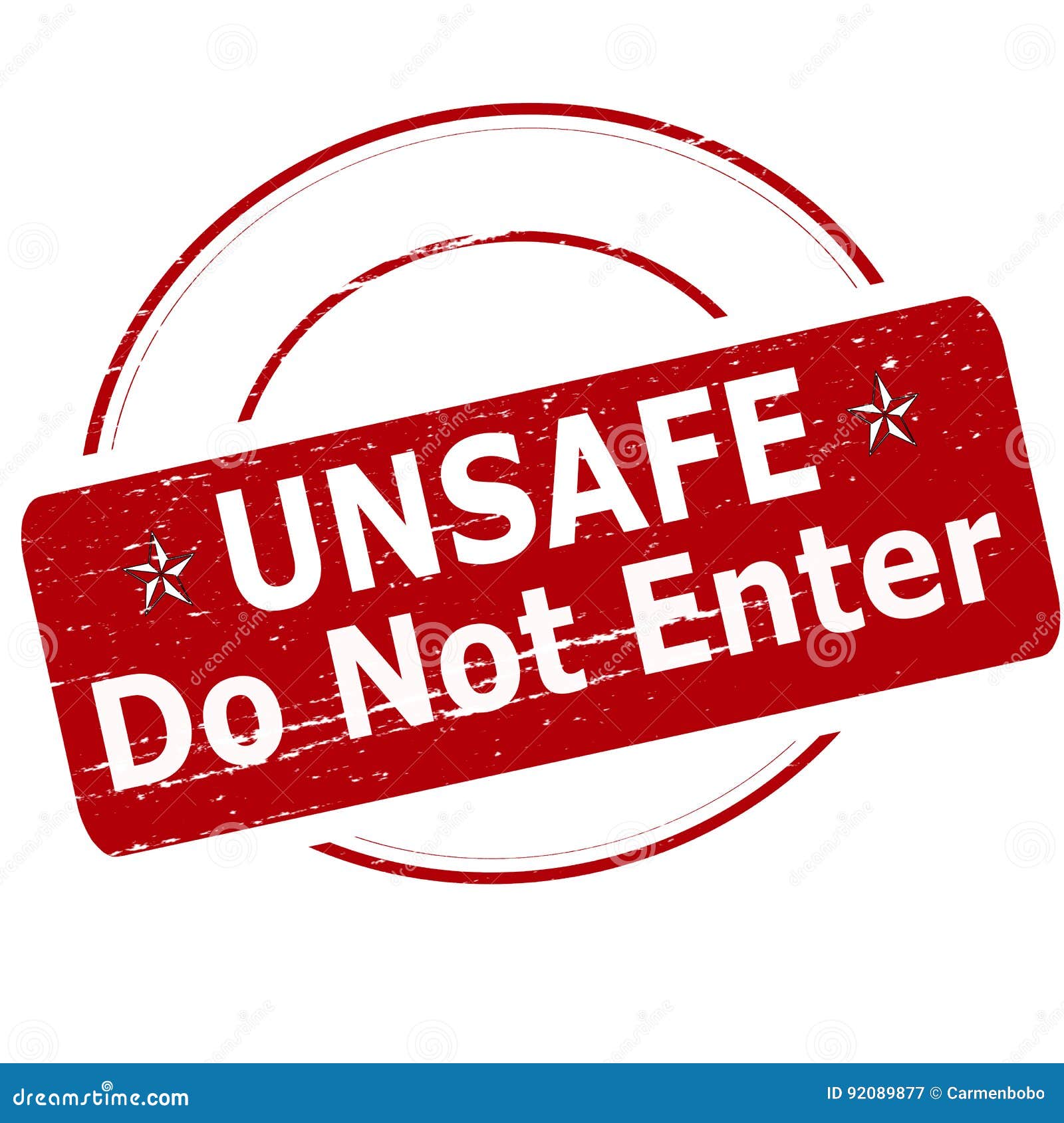 Unsafe Do Not Enter Royalty-Free Cartoon | CartoonDealer.com #92089877