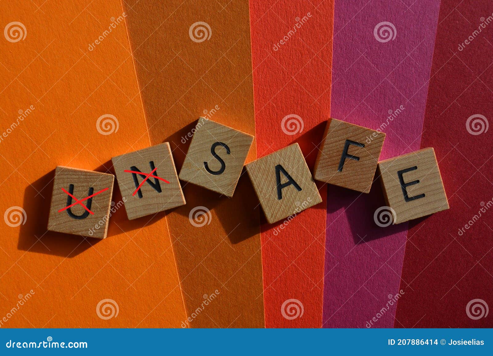 Unsafe Stay On Walk Warning Sign Partially Covered With Fresh Snow ...