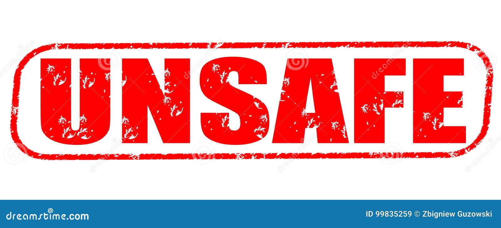 Unsafe Stamp Stock Image | CartoonDealer.com #95570221