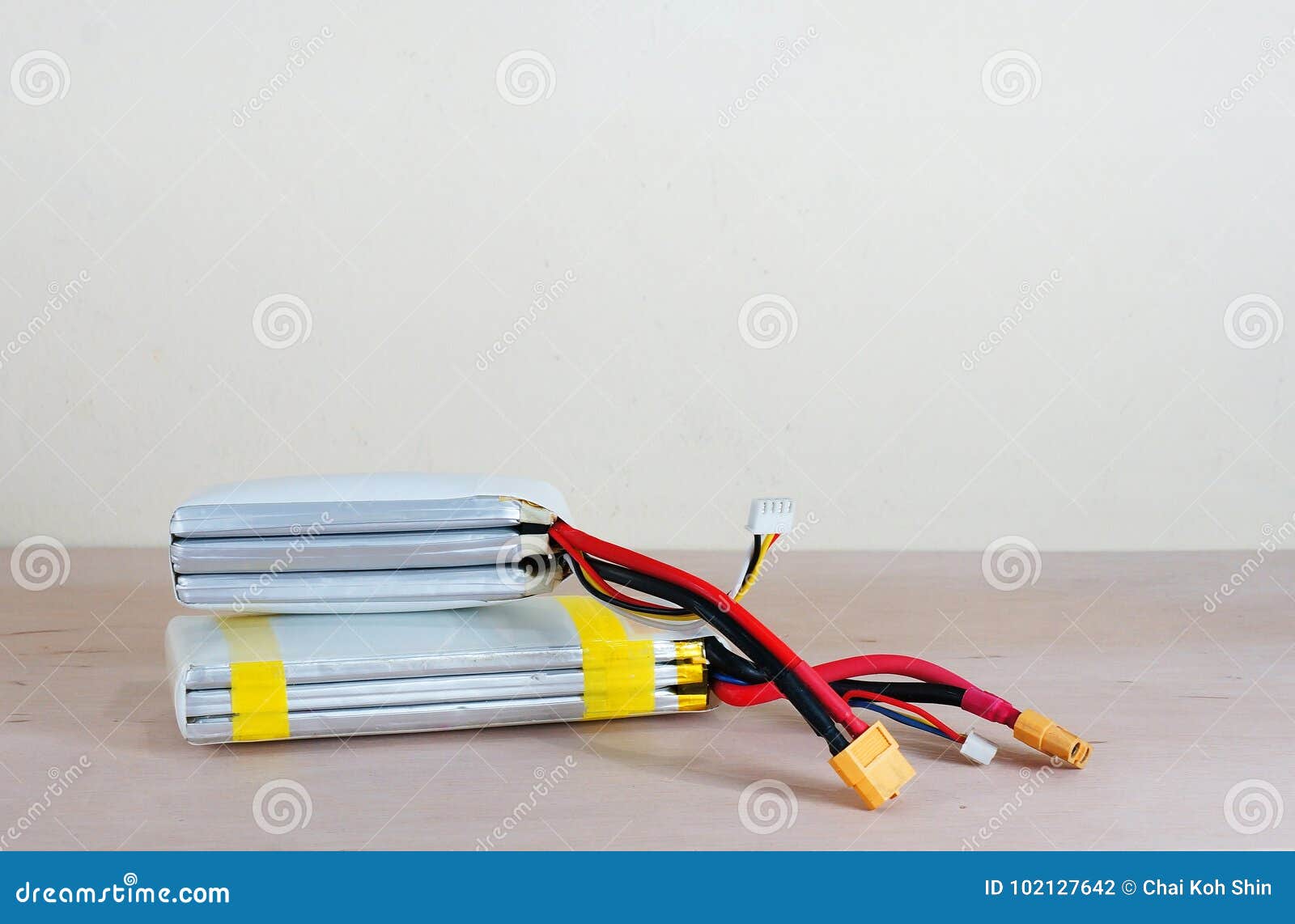 Unsafe Swollen Lithium Polymer Batteries Stock Photo - Image of caution ...