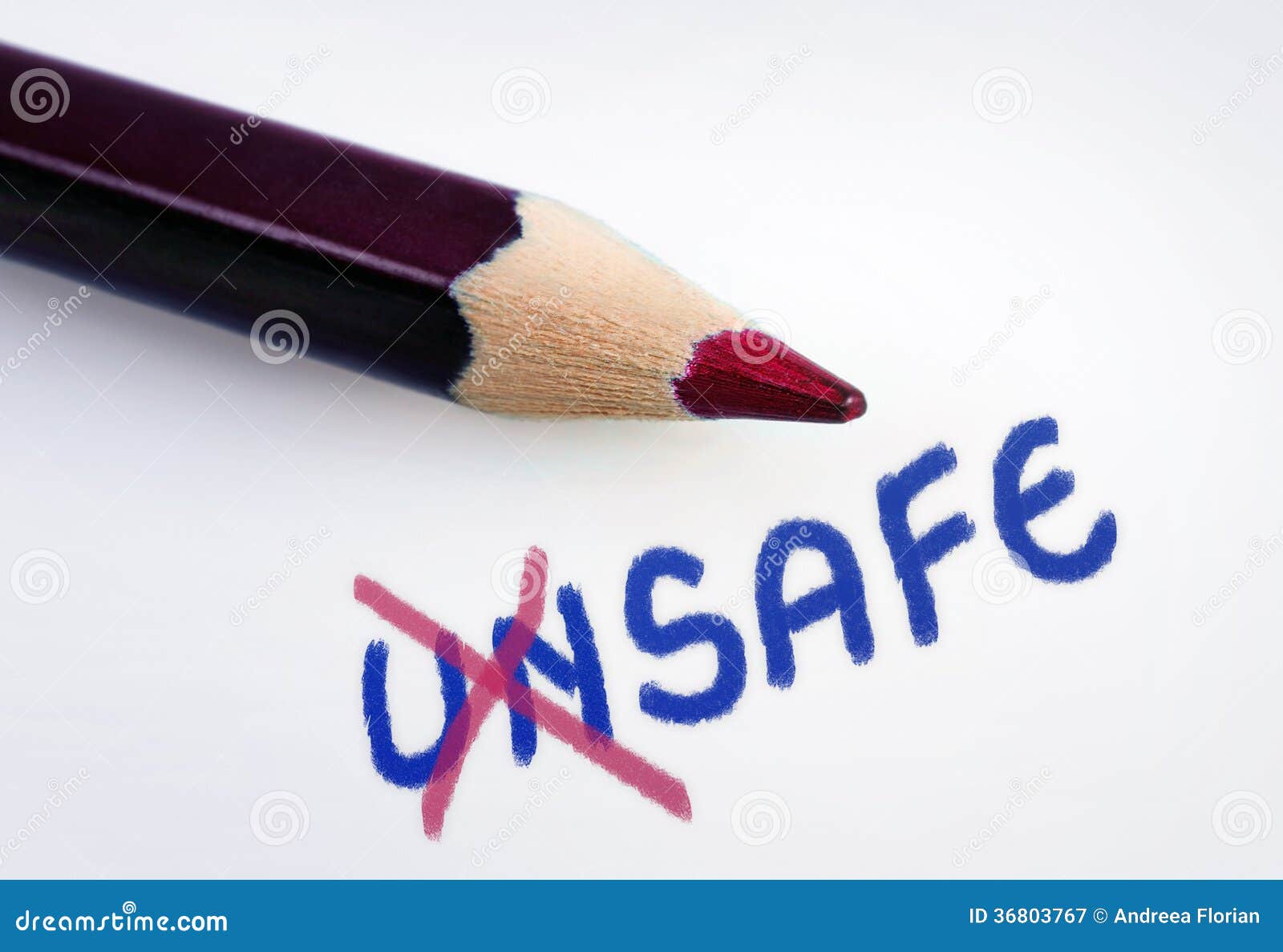 Unsafe, Word In Wooden Alphabet Letters Stock Image | CartoonDealer.com ...