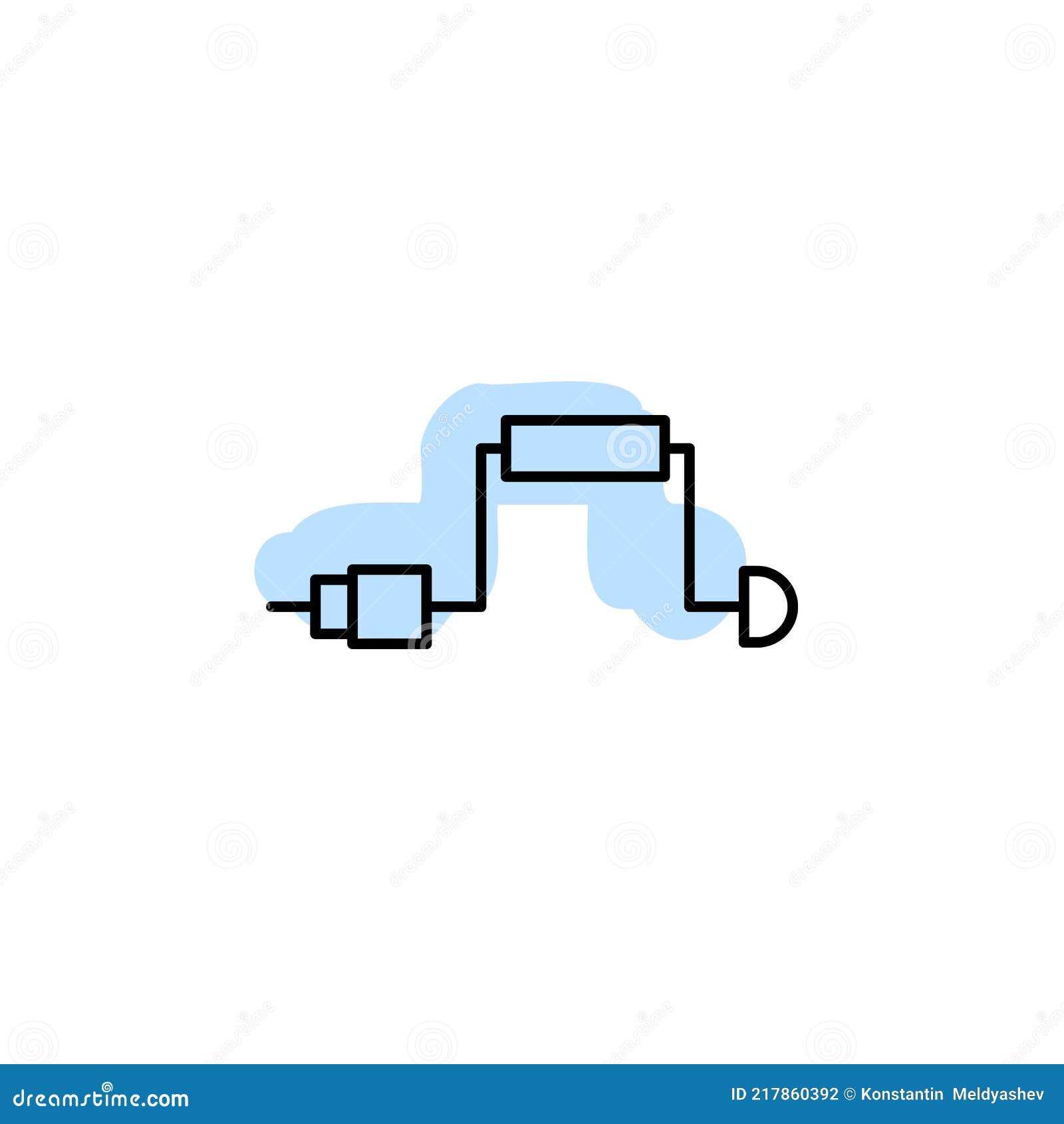 Unscrew, Drill, Hand with Color Shadow Vector Icon in Construction ...