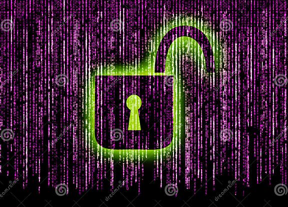 Unsecure internet stock illustration. Illustration of data - 70409632