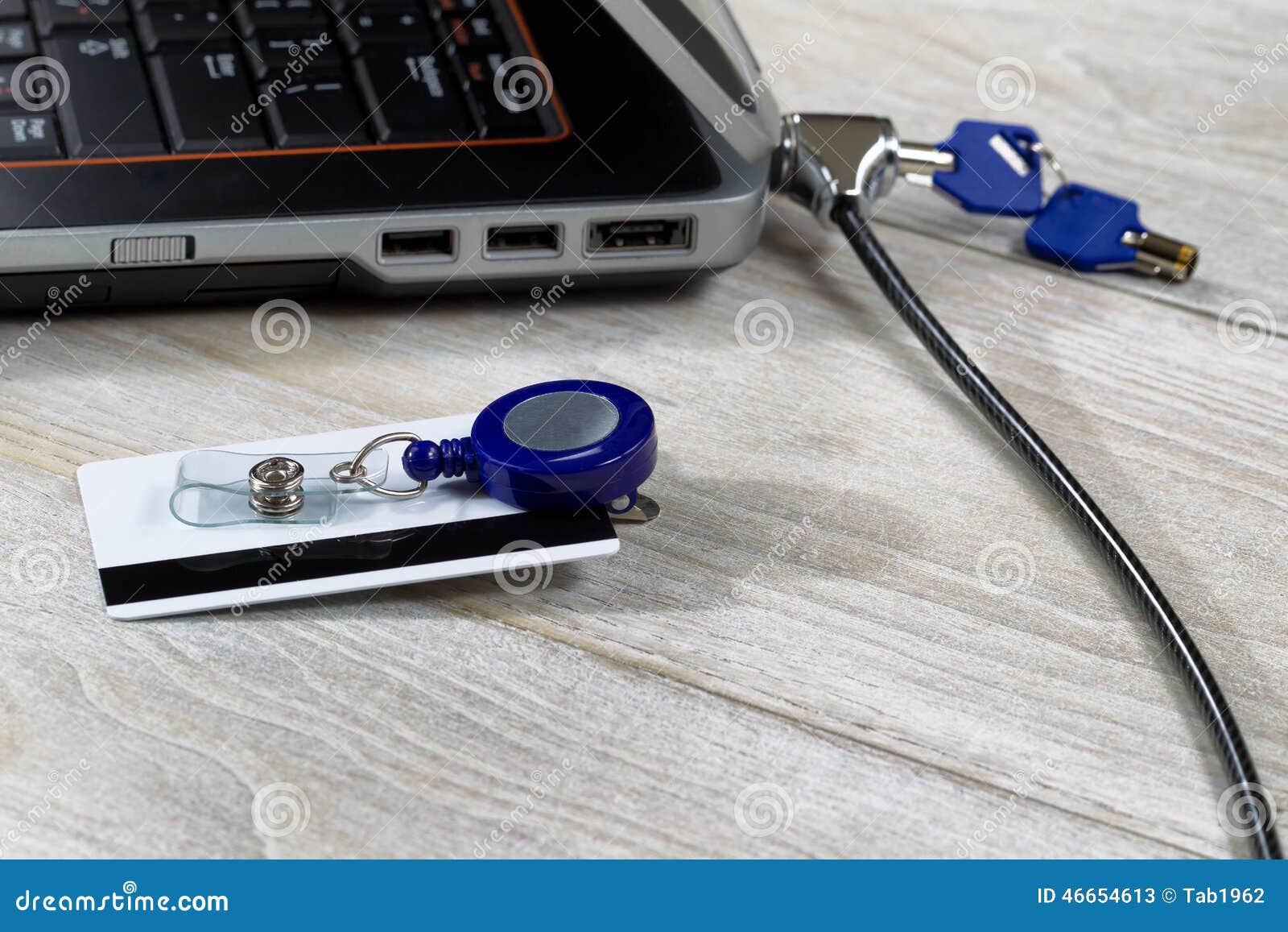 Unsecured Computer Access Card Stock Image - Image of protection ...