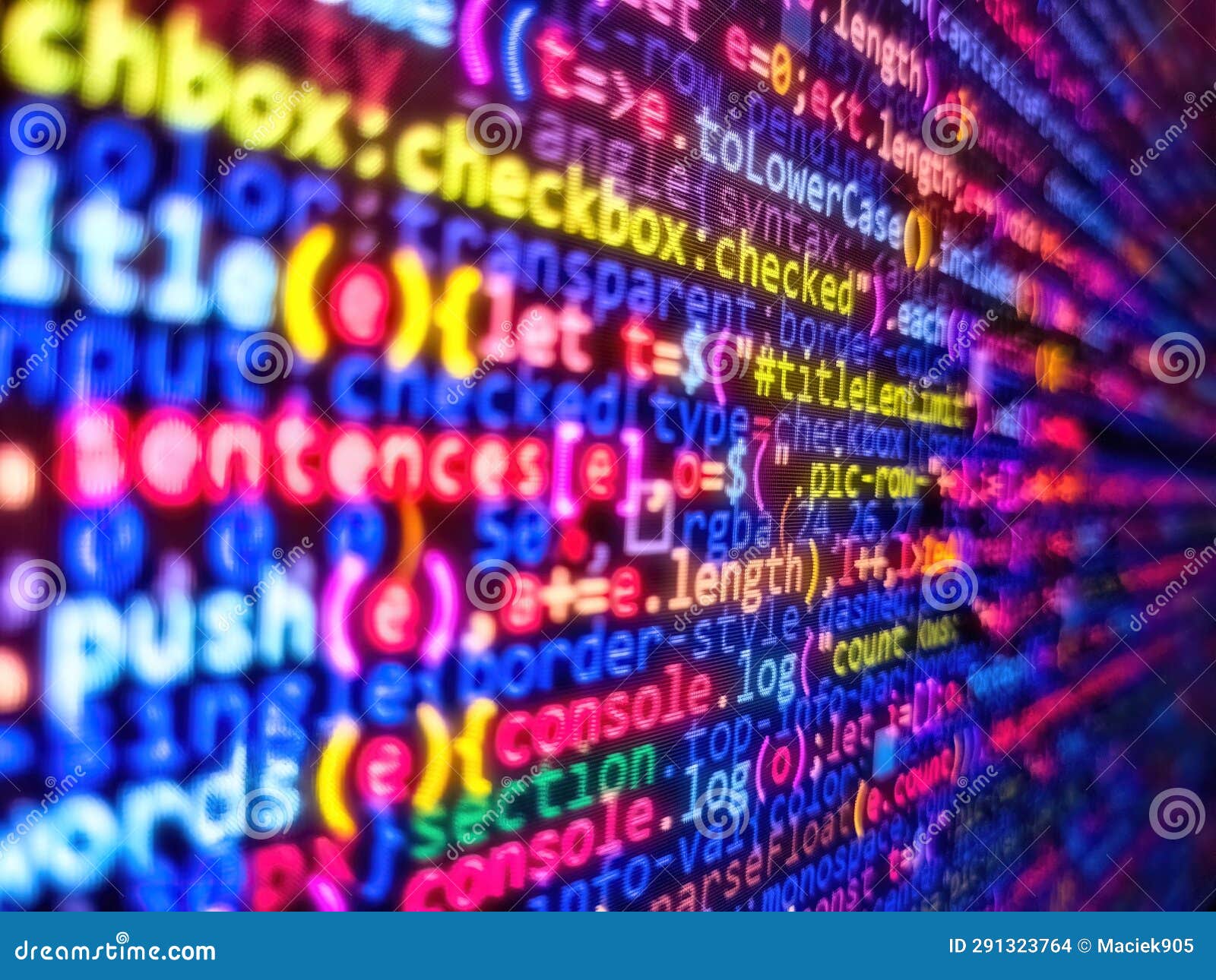 Unsecured and Dangerous Code. Developer Working on Websites Codes in ...