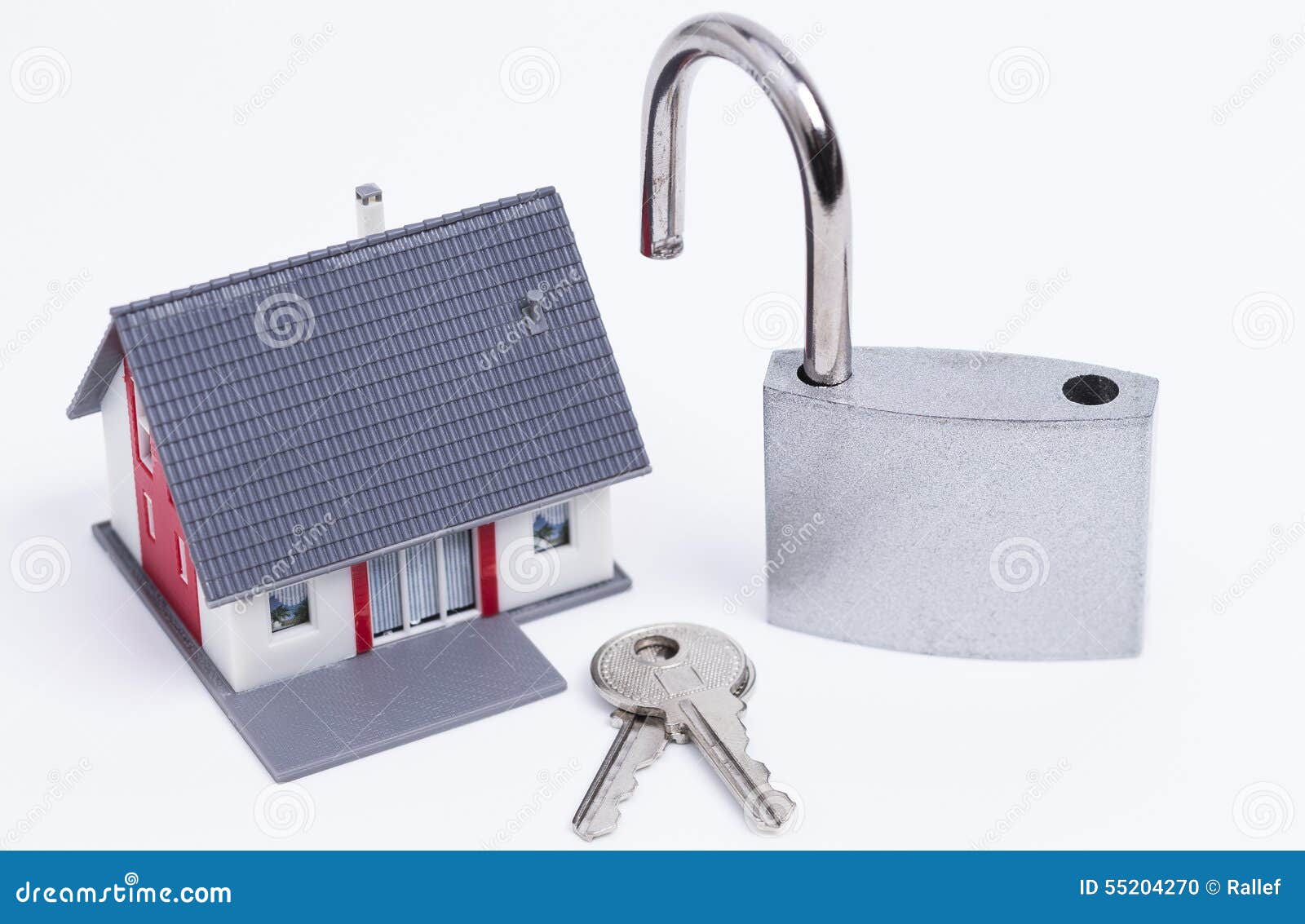 Unsecured house stock photo. Image of minature, open - 55204270
