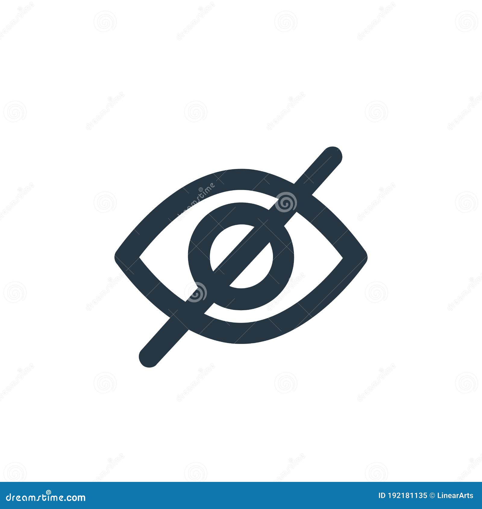 Unseen Icon Vector from Miscellaneous Concept. Thin Line Illustration ...
