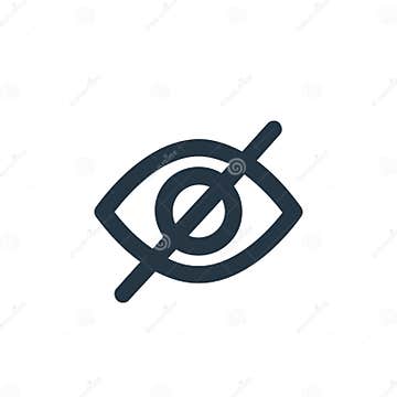 Unseen Icon Vector from Miscellaneous Concept. Thin Line Illustration ...