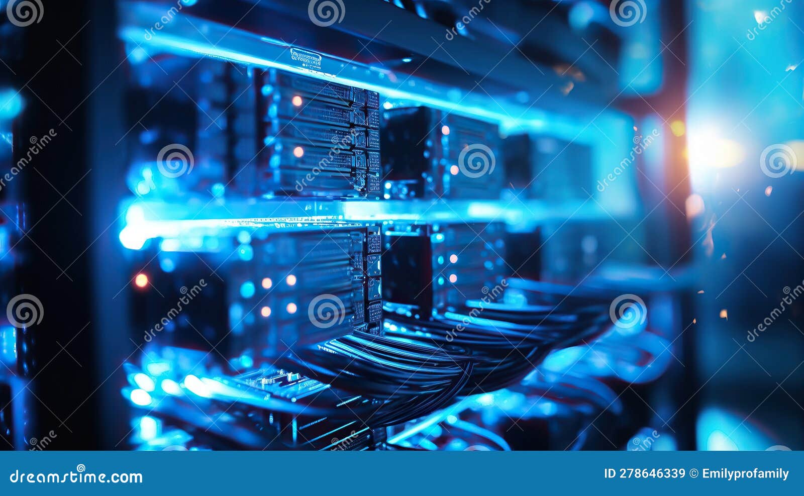 Unseen Pulse of Progress: Server Racks Operating at the Core of an ...