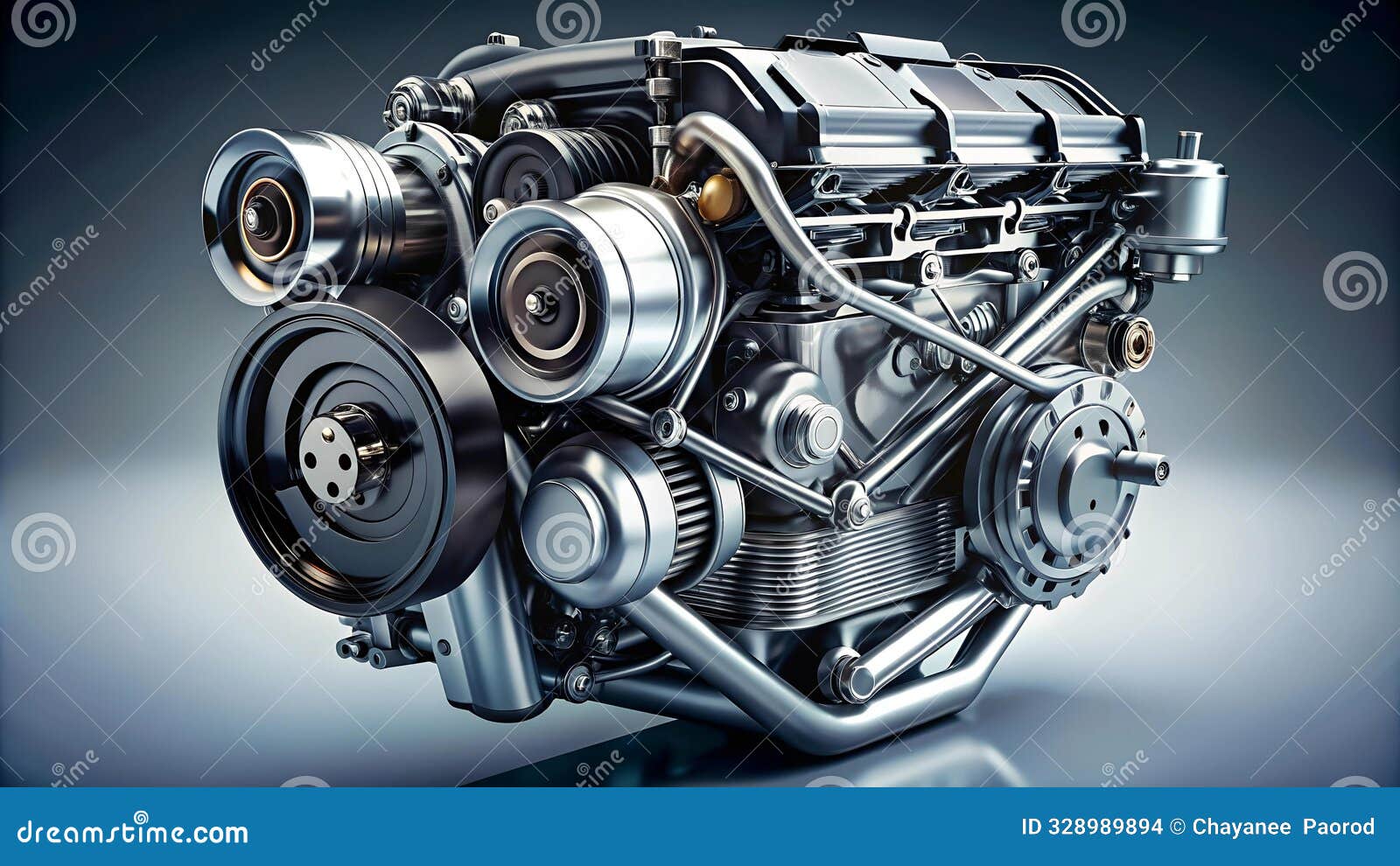 Unseen Symphony: The Engine's Rhythmic Dance AI Generated Stock ...