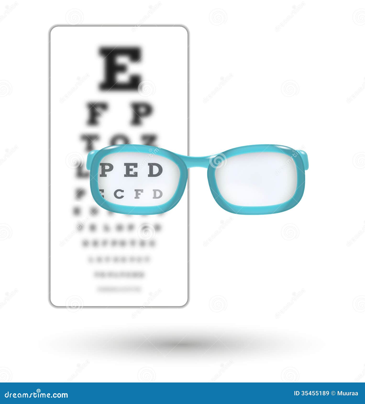 Snellen Chart Vector Illustration | CartoonDealer.com #28198812