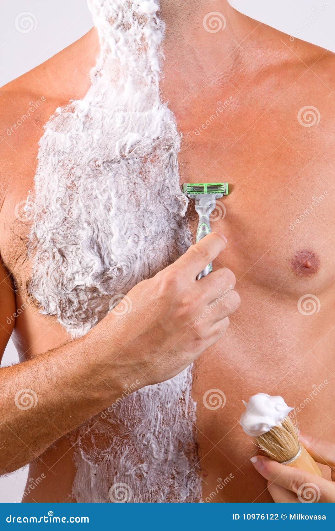Unshaved man stock photo. Image of brush, beard, bathroom - 10976122