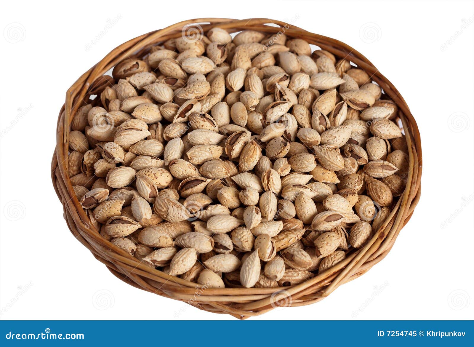 Unshelled almonds stock image. Image of eating, nutrition - 7254745