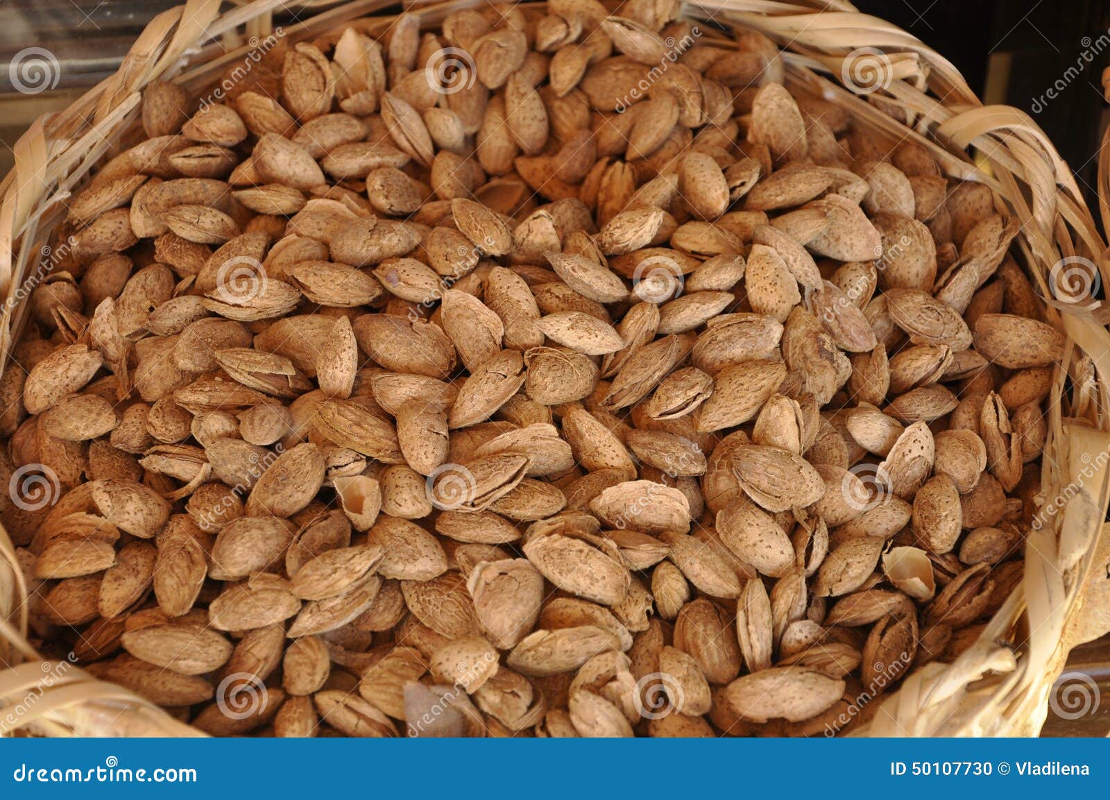 Unshelled almonds stock photo. Image of nutrition, peel - 50107730