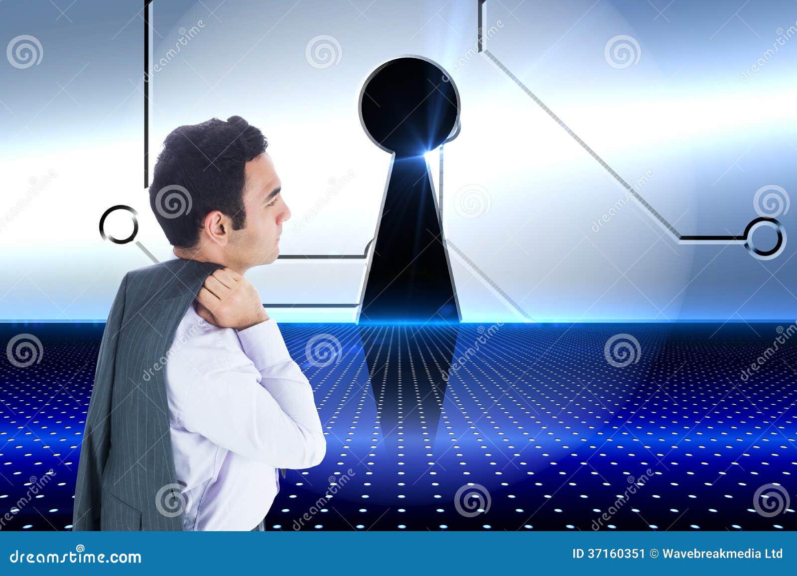 Unsmiling Businessman Standing Stock Image - Image of dressed, graphic ...