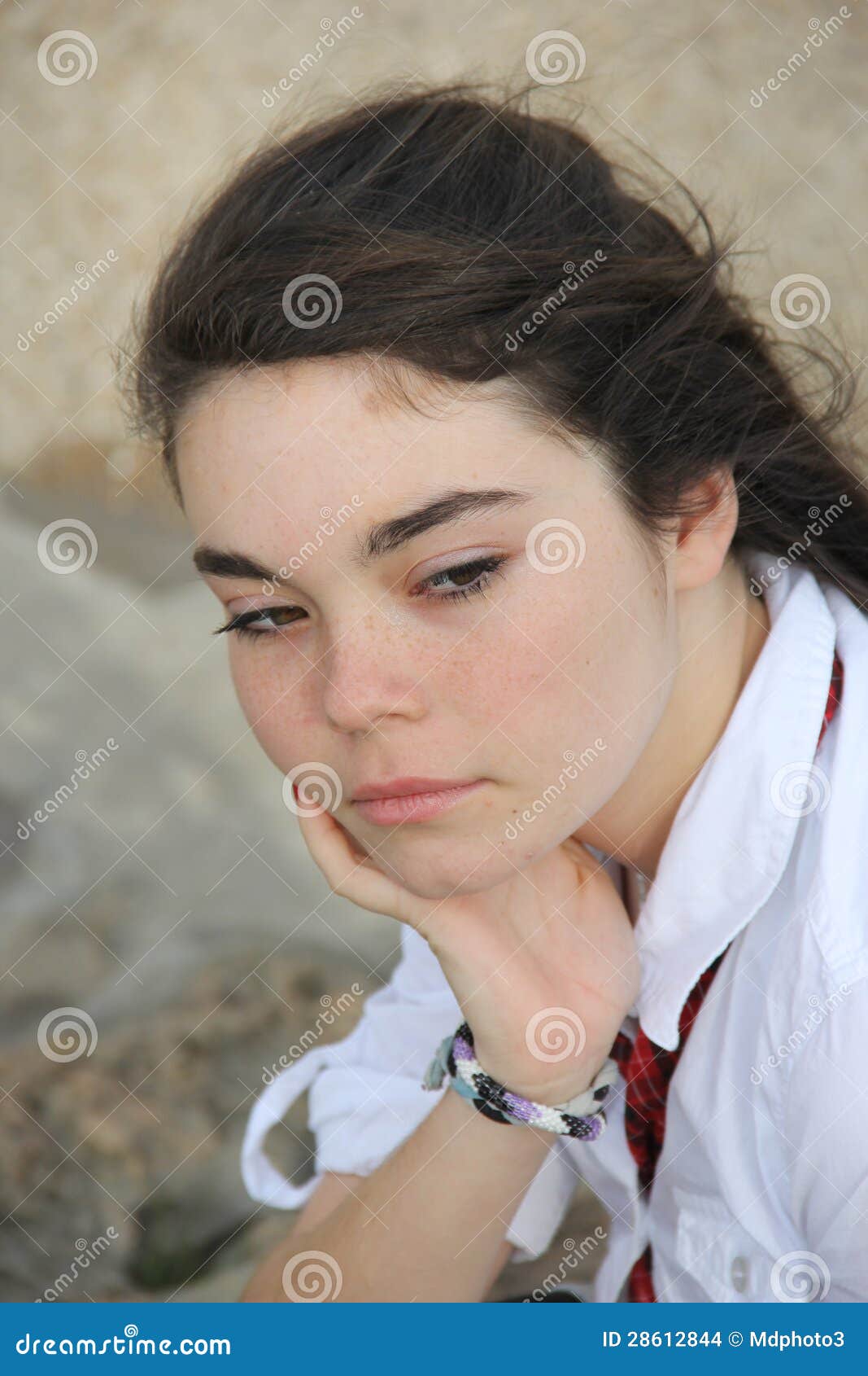 Depressed Sad Girl stock photo. Image of female, crisis - 28612844
