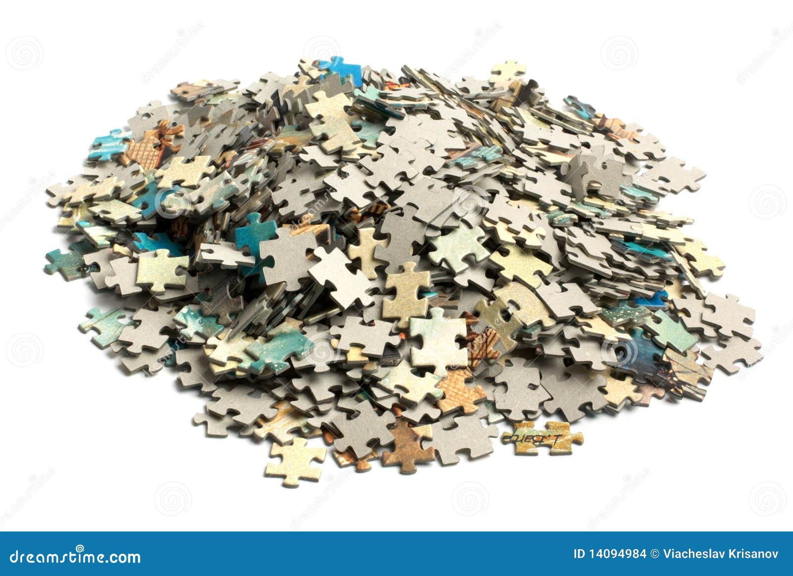 Unsolved bunch of puzzles stock photo. Image of objects - 14094984