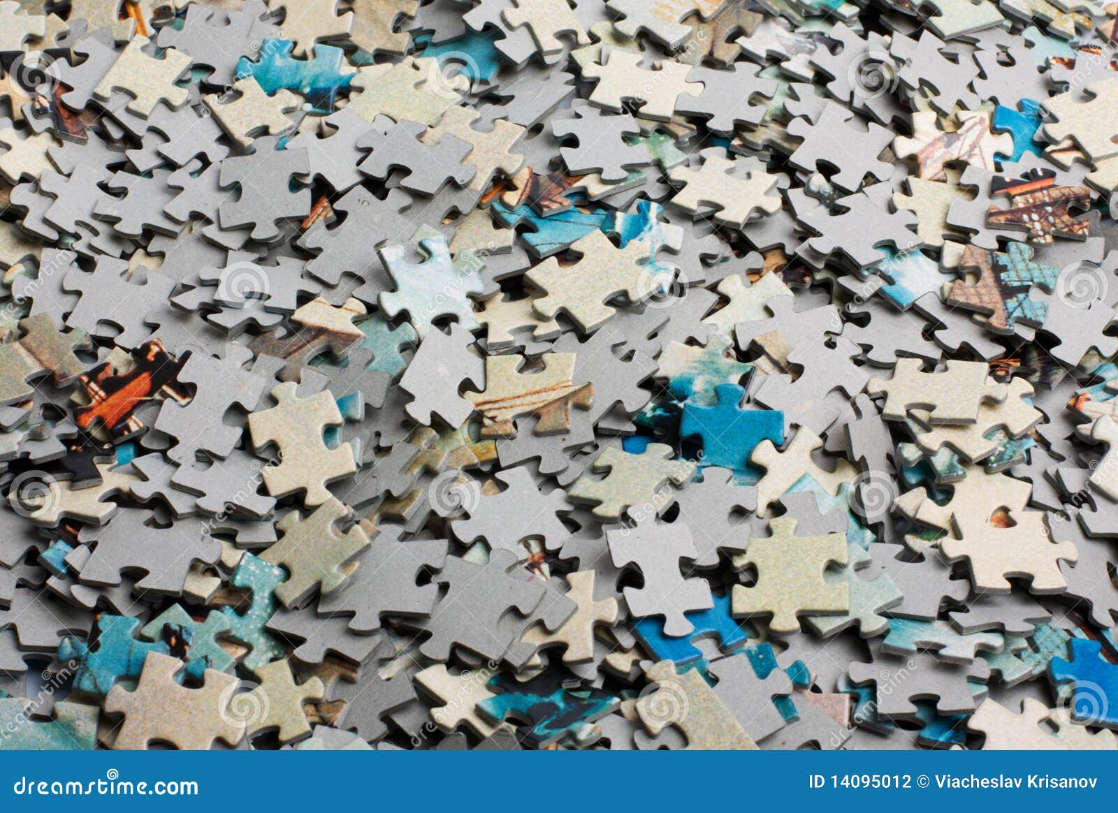 Unsolved bunch of puzzles stock photo. Image of backgrounds - 14095012