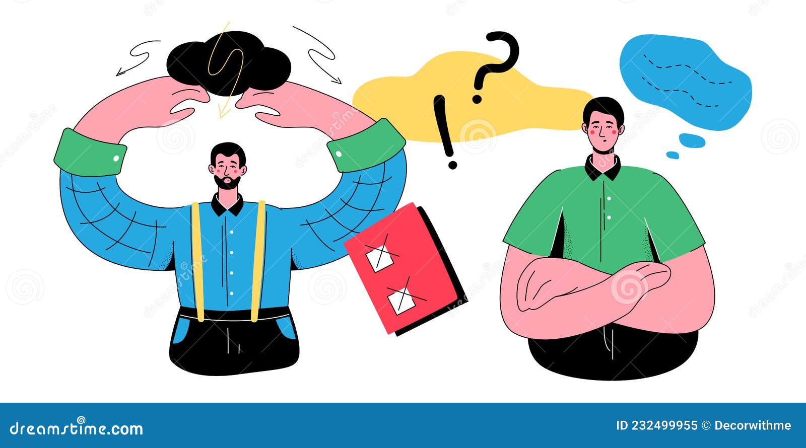 Unsolved Problem - Colorful Flat Design Style Banner with Trendy ...