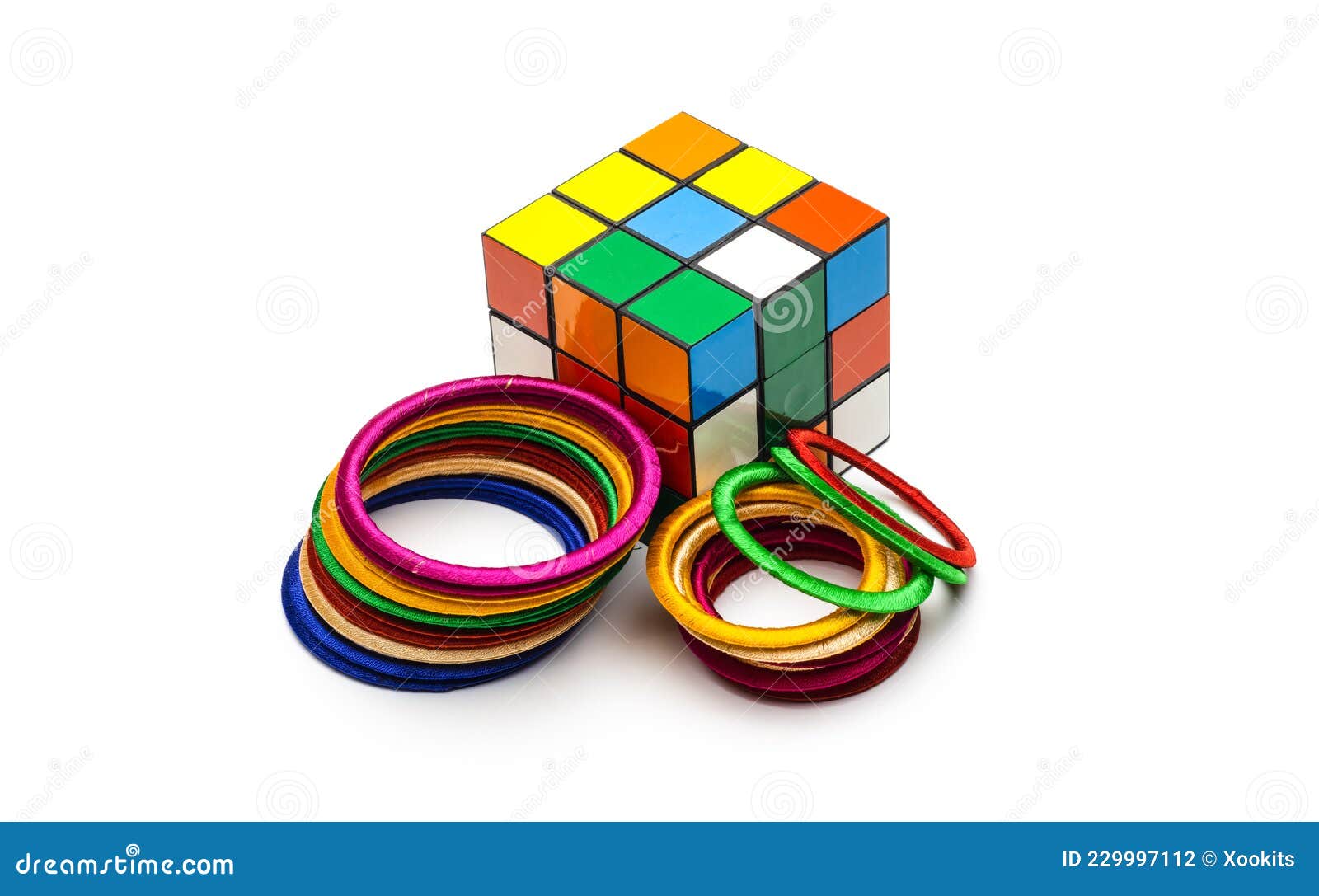 Dhaka, Bangladesh - 18 August 2021: Unsolved Rubik Puzzle Cube with Two ...