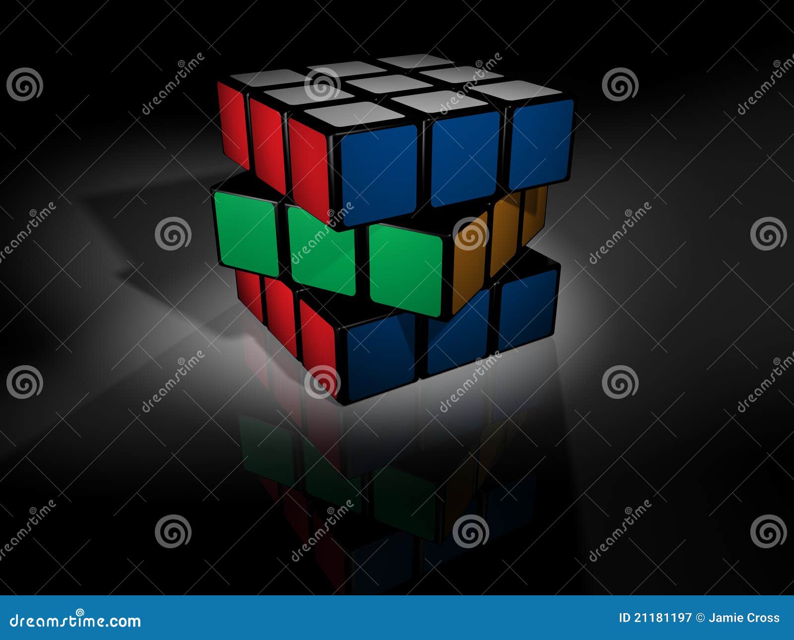 Unsolved Rubik S Cube on Black Editorial Photography - Illustration of ...
