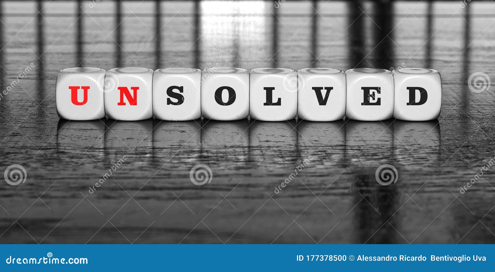 Unsolved Or Solved. Cubes Form The Choice Words Unsolved Or Solved ...