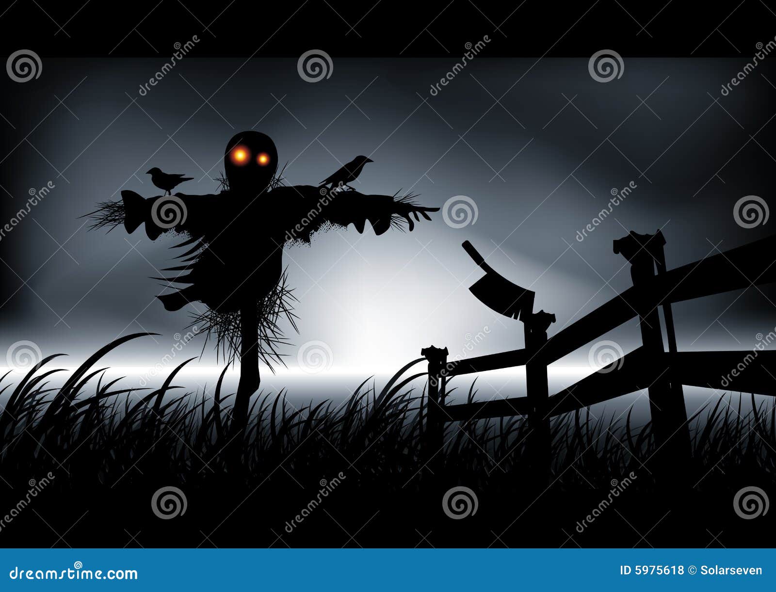 Unspeakable Horror - Scarecrow Stock Illustration - Illustration of ...