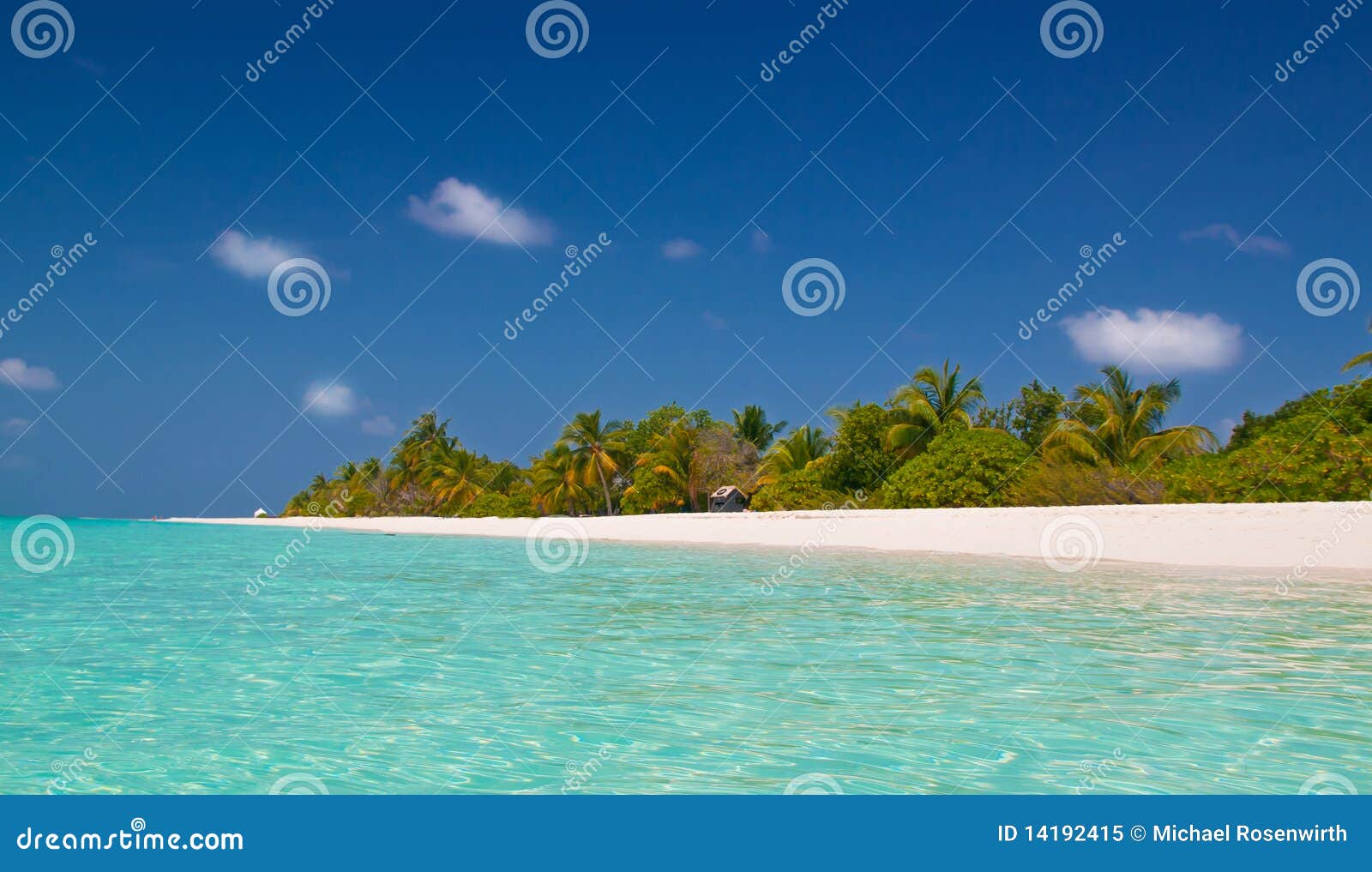 Unspoilt tropical beach stock image. Image of blue, maldives - 14192415