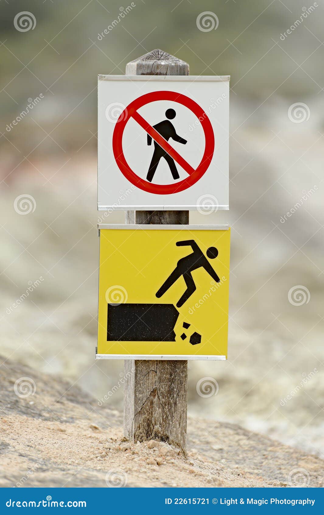 Unstable Ground stock image. Image of temperature, prohibited - 22615721