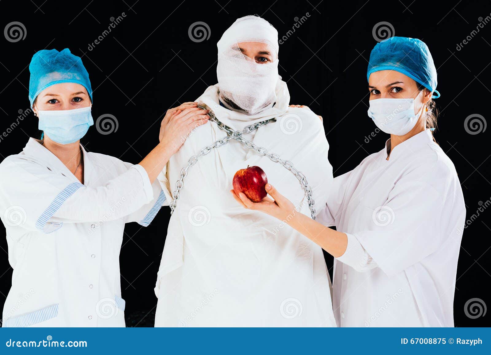 Unstable Man in Straitjacket Stock Image - Image of specialist, surgery ...
