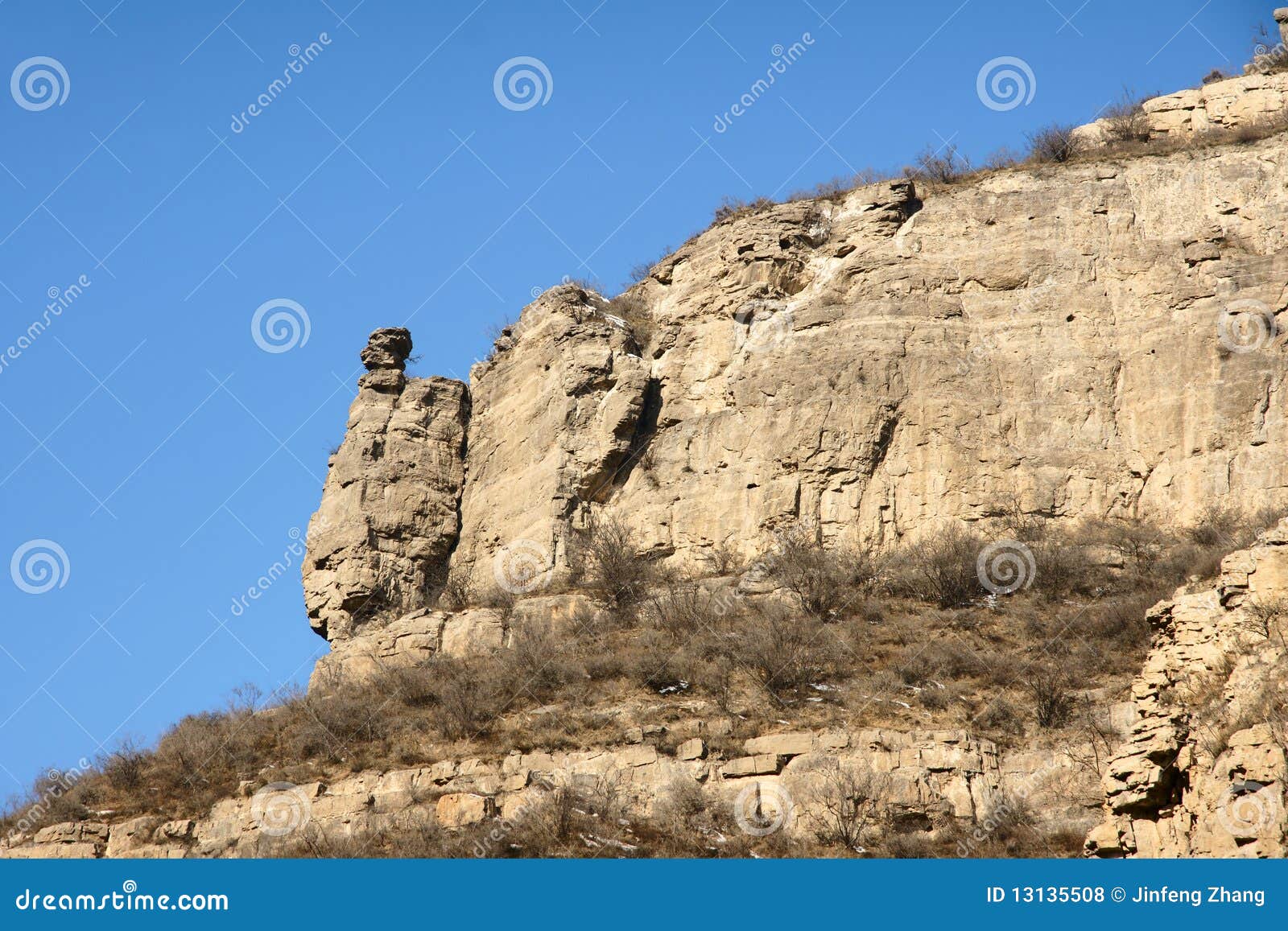 Unstable rock stock photo. Image of dangerous, peril - 13135508