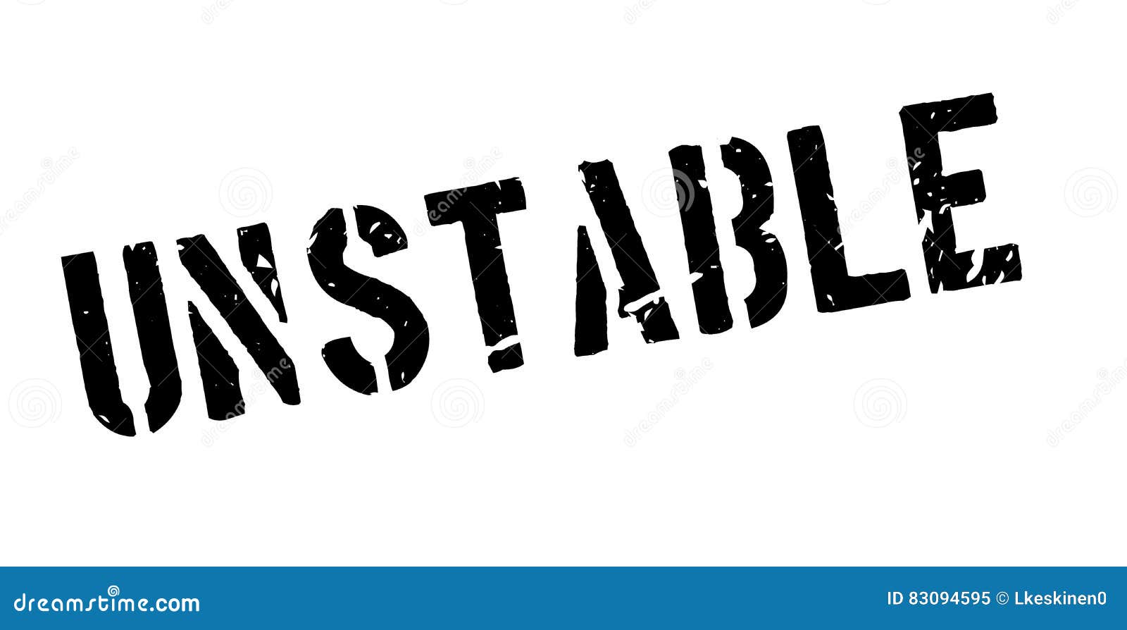 Unstable rubber stamp stock illustration. Illustration of risky - 83094595
