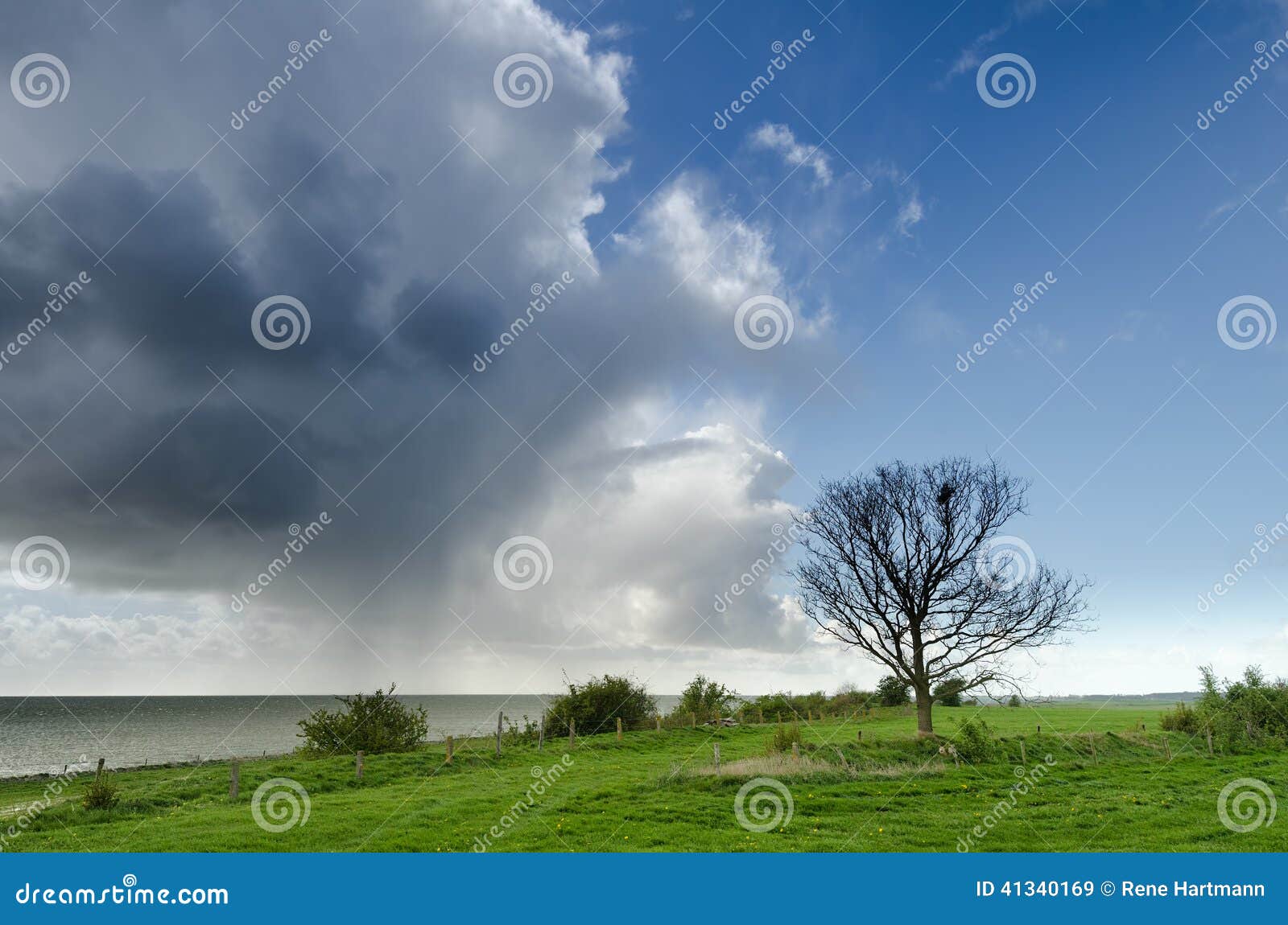 Unstable weather in spring stock image. Image of gaasterland - 41340169