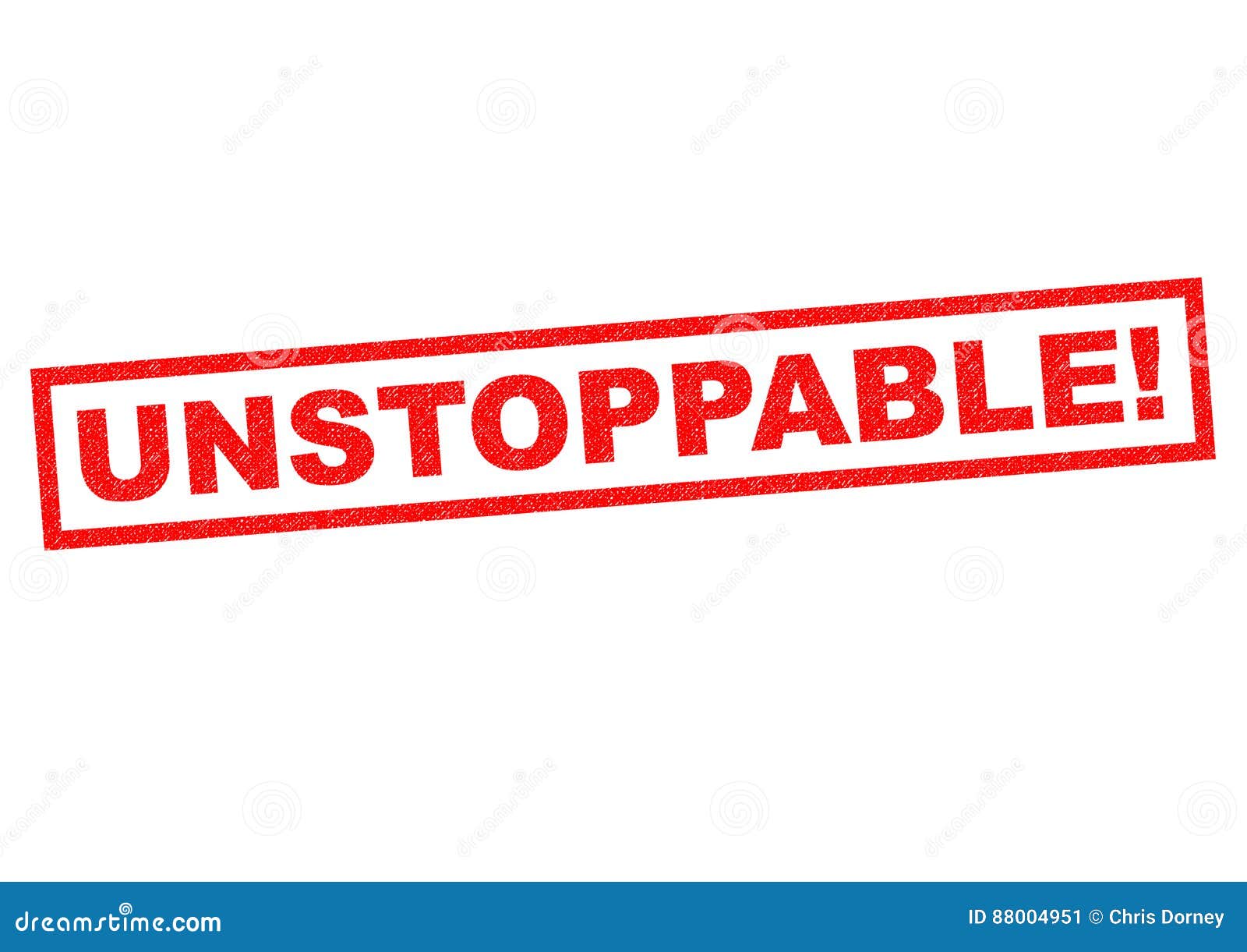 Unstoppable stock abbildung. Illustration von gehen, stempel - 88004951
