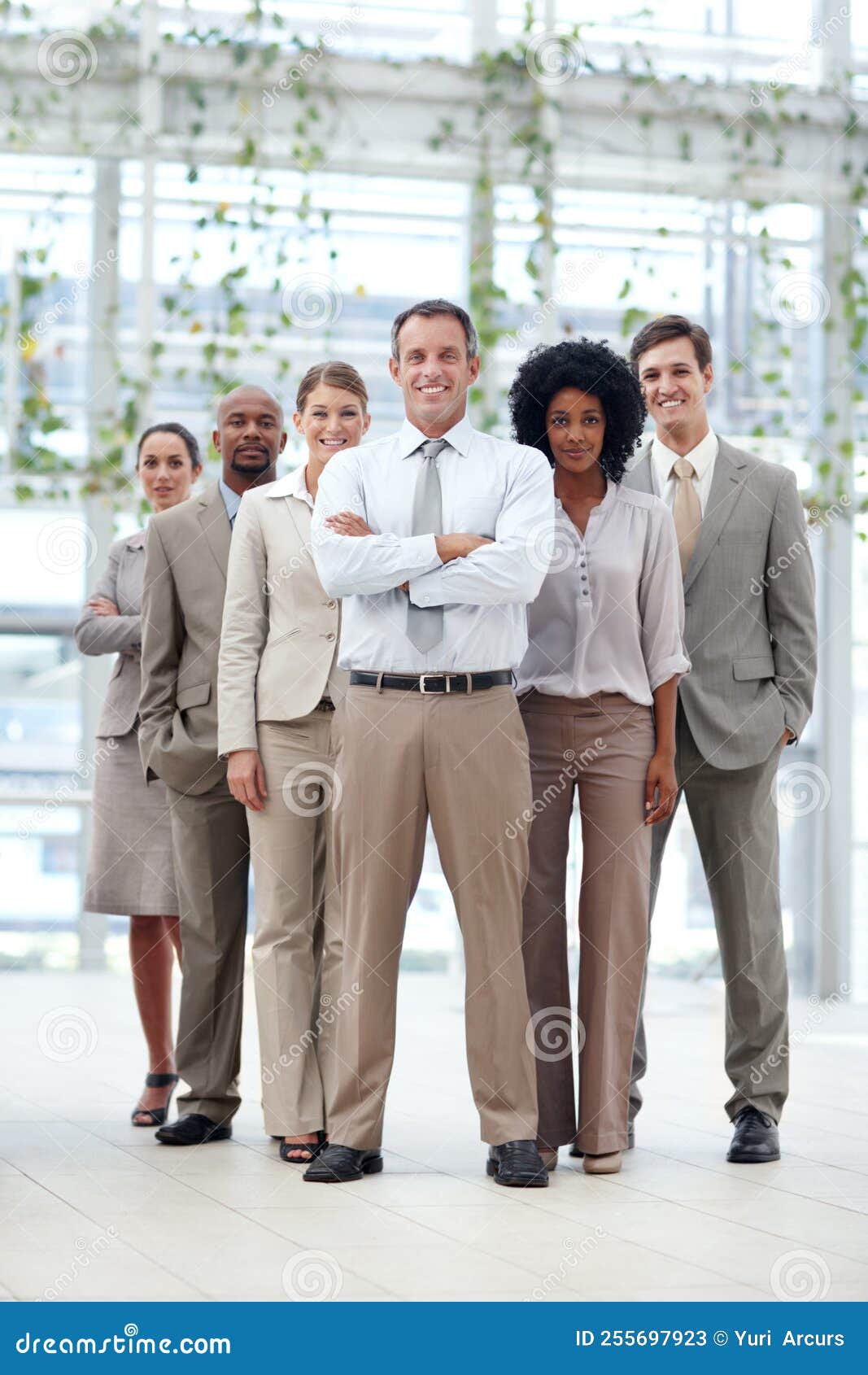 Unstoppable Business Force. Full Length of a Dynamic Business Team ...