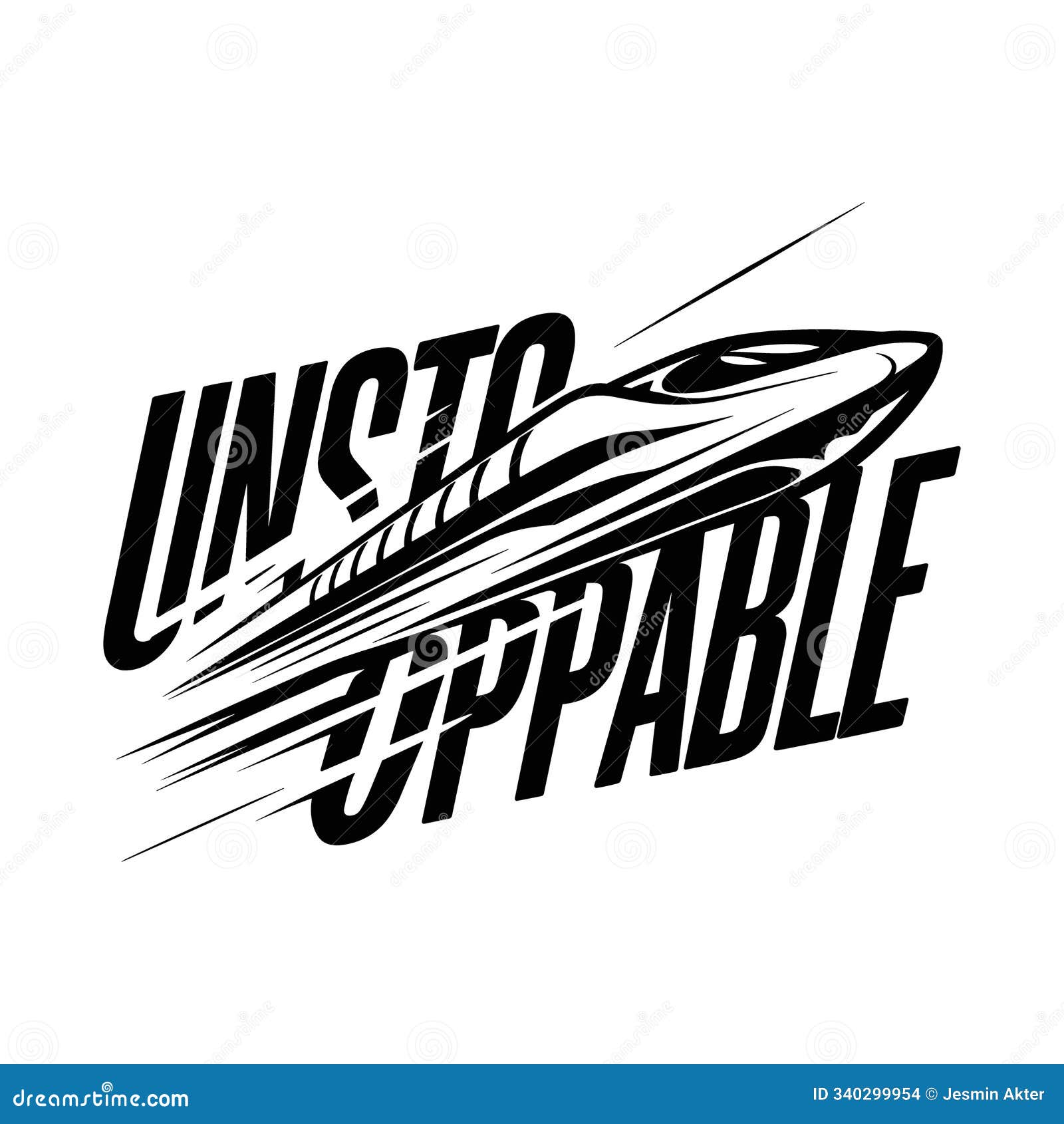 Unstoppable High-Speed Train Design Stock Illustration - Illustration ...
