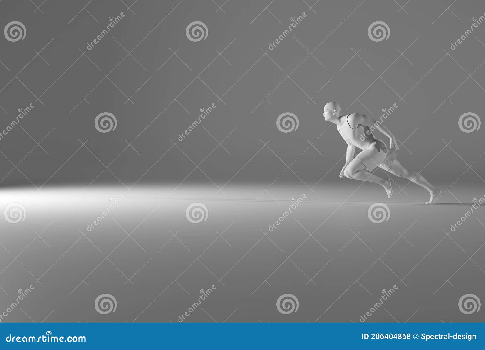 The unstoppable Runner stock illustration. Illustration of competition ...