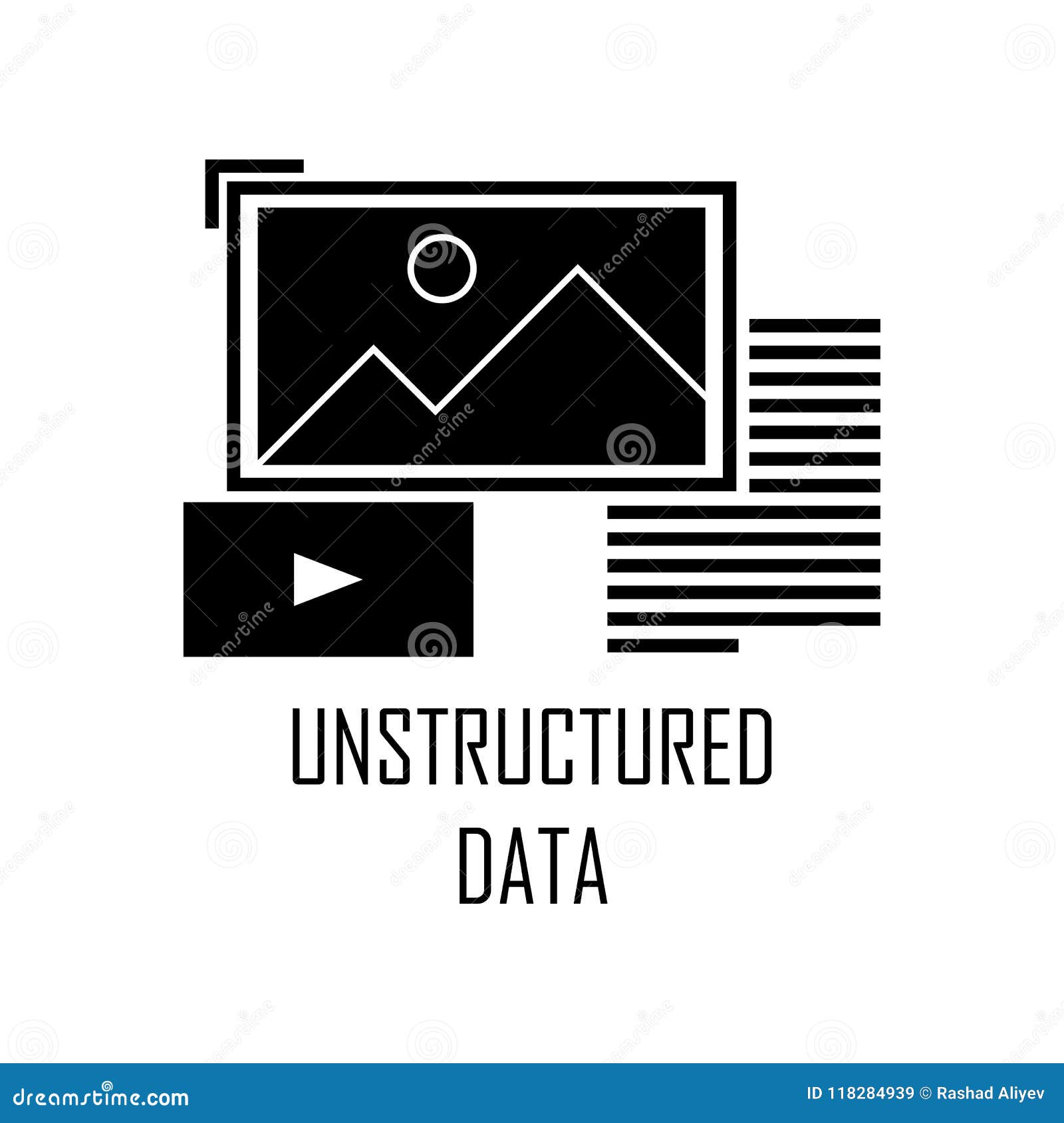 Unstructured Data Icon. Element of Web Development for Mobile Concept ... Unstructured Data Icon. Element of Web Development for Mobile Concept ...