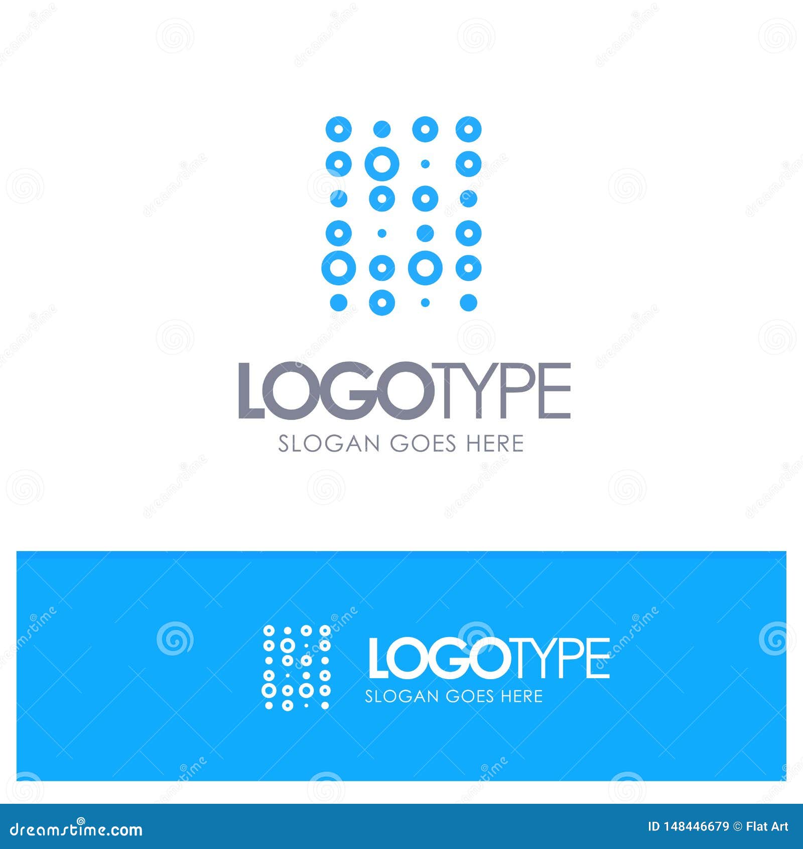 Unstructured, Data, Insecure Data, Science Blue Outline Logo Place for ...