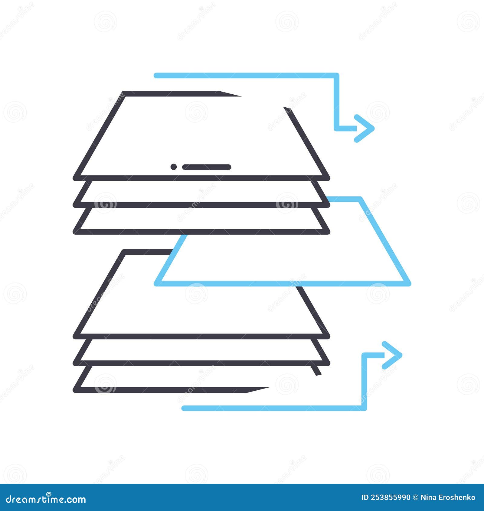 Unstructured Data Line Icon, Outline Symbol, Vector Illustration ... Unstructured Data Line Icon, Outline Symbol, Vector Illustration ...