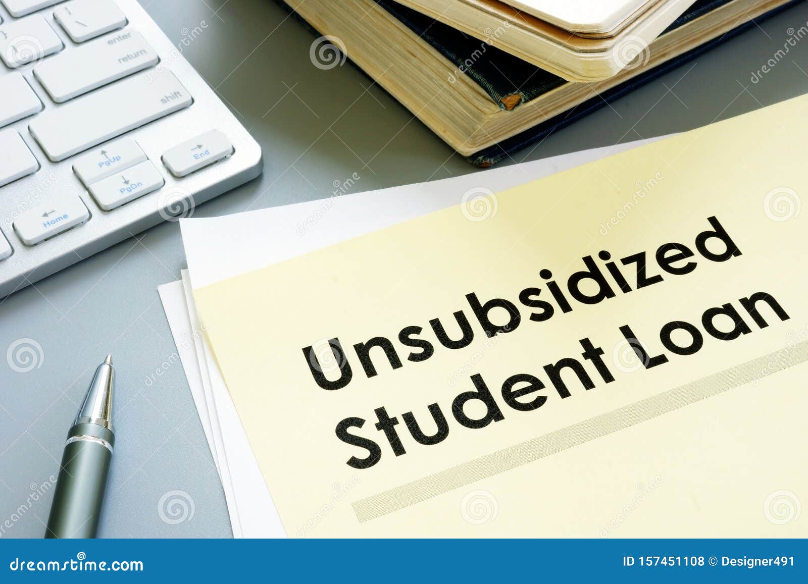 Unsubsidized Student Loan Form Stock Photo - Image of form, eduction ...