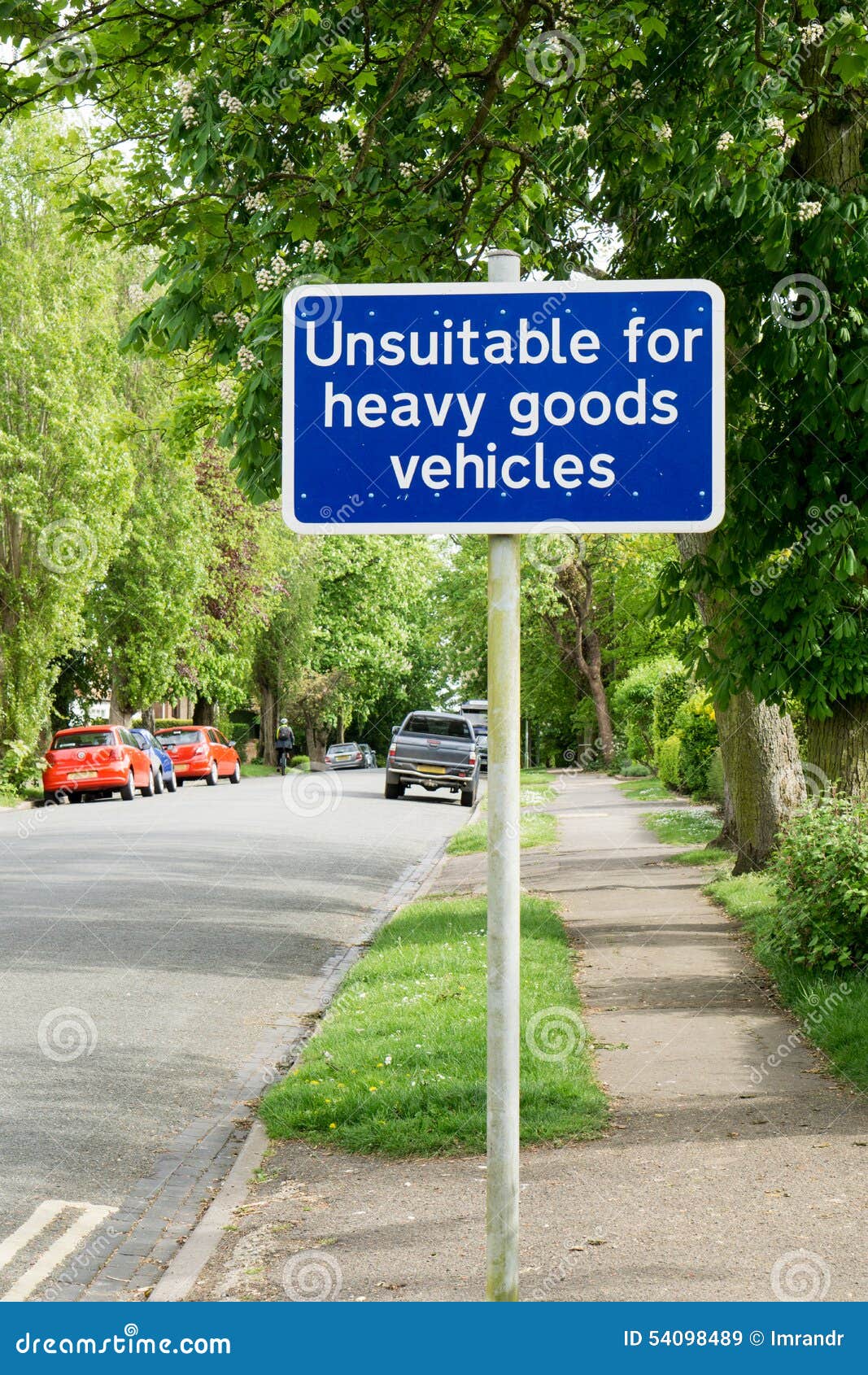 Unsuitable for Heavy Goods Vehicles Sign Stock Image - Image of safety ...
