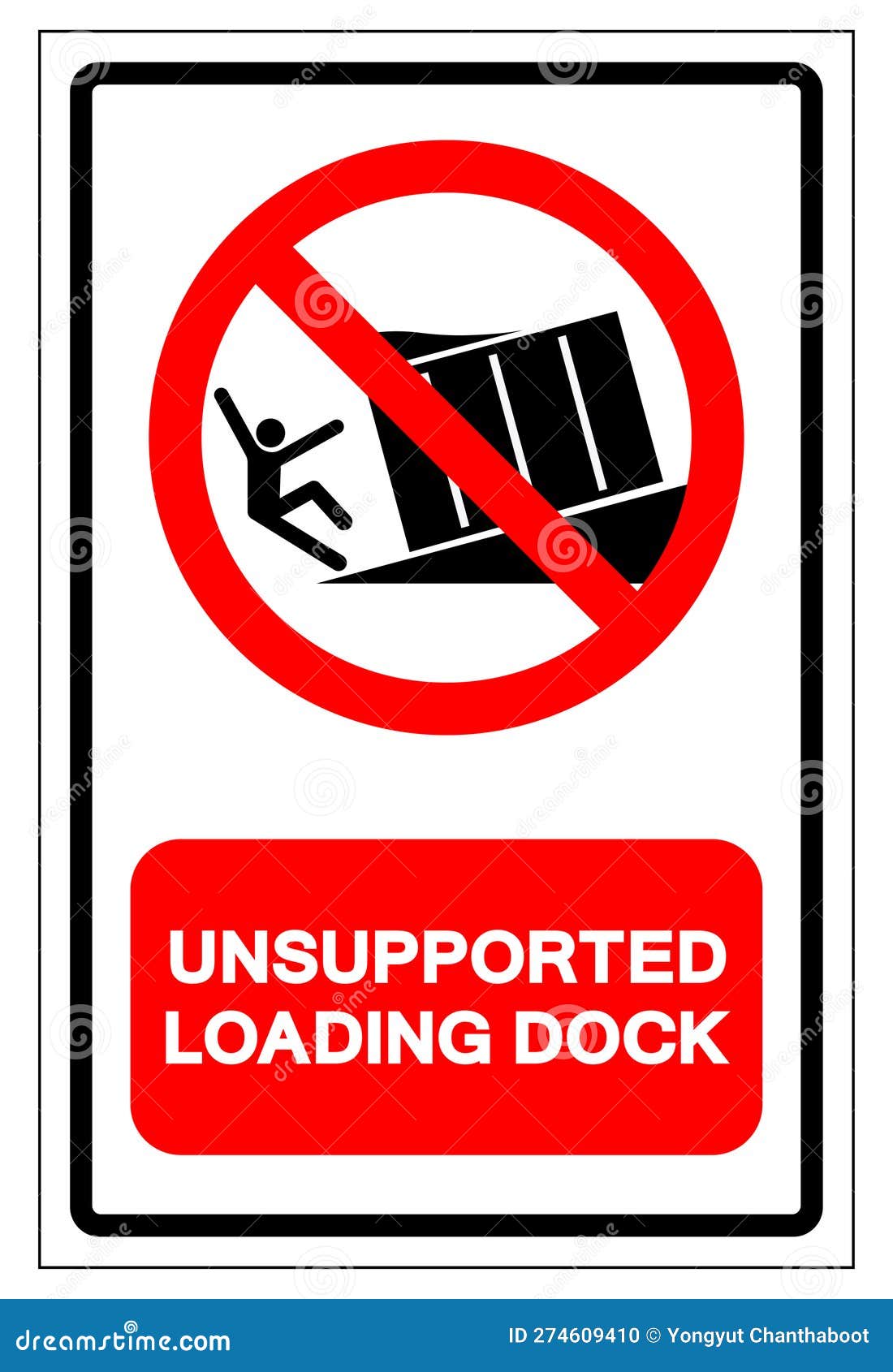 Unsupported Loading Dock Symbol Sign, Vector Illustration, Isolate on ...